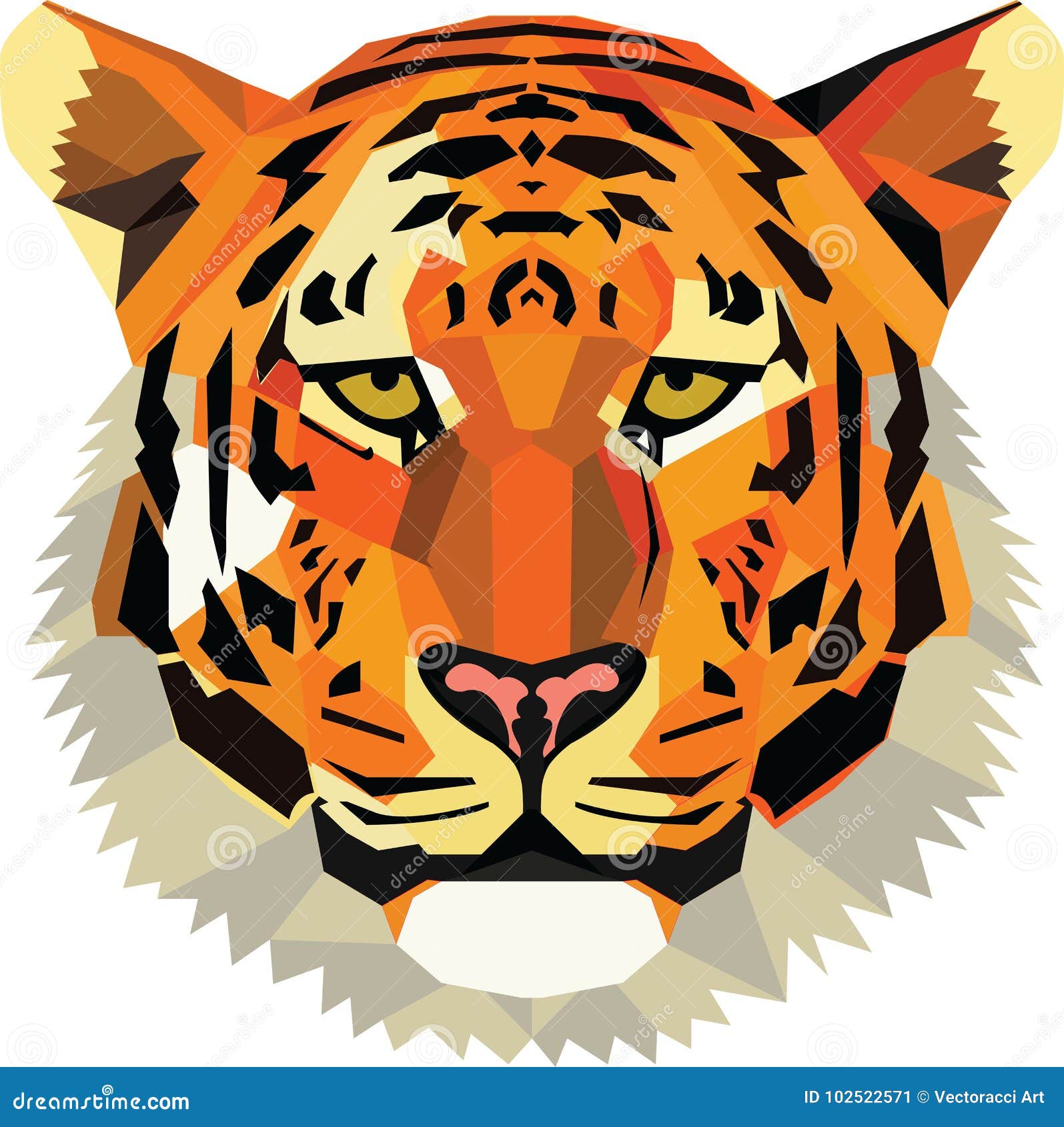 Mighty Tiger stock illustration. Illustration of mighty - 102522571