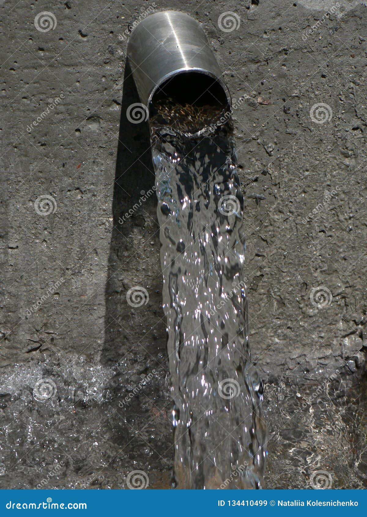 Beautiful Image of Flowing Drinking Water from a Sacred Spring Stock ...