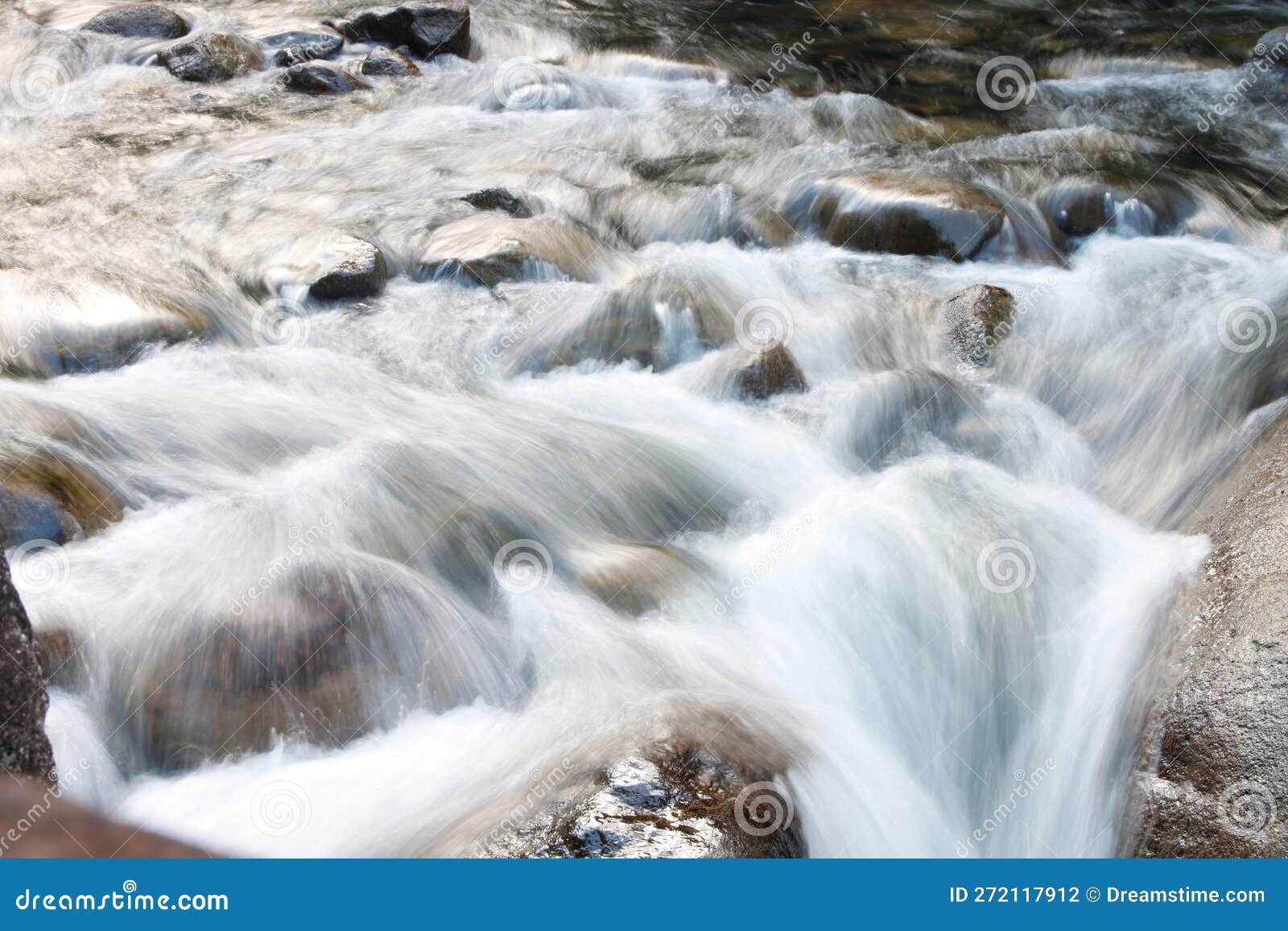 Beautiful Image of the Fluidity of the River Water Movement between the ...