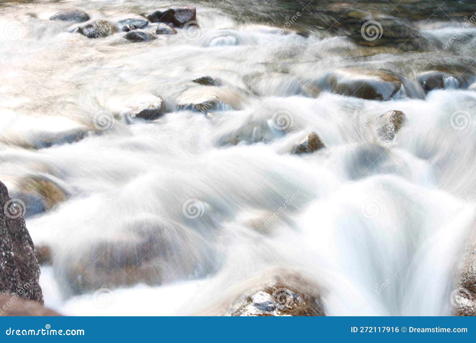 Beautiful Image of the Fluidity of the River Water Movement between the ...