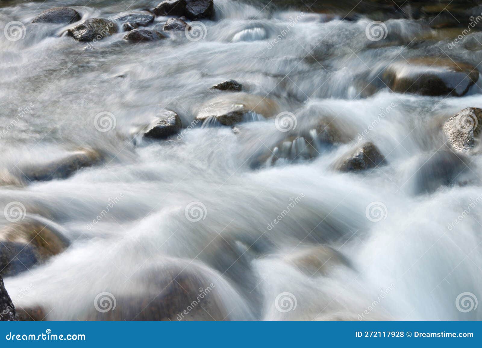 Beautiful Image of the Fluidity of the River Water Movement between the ...