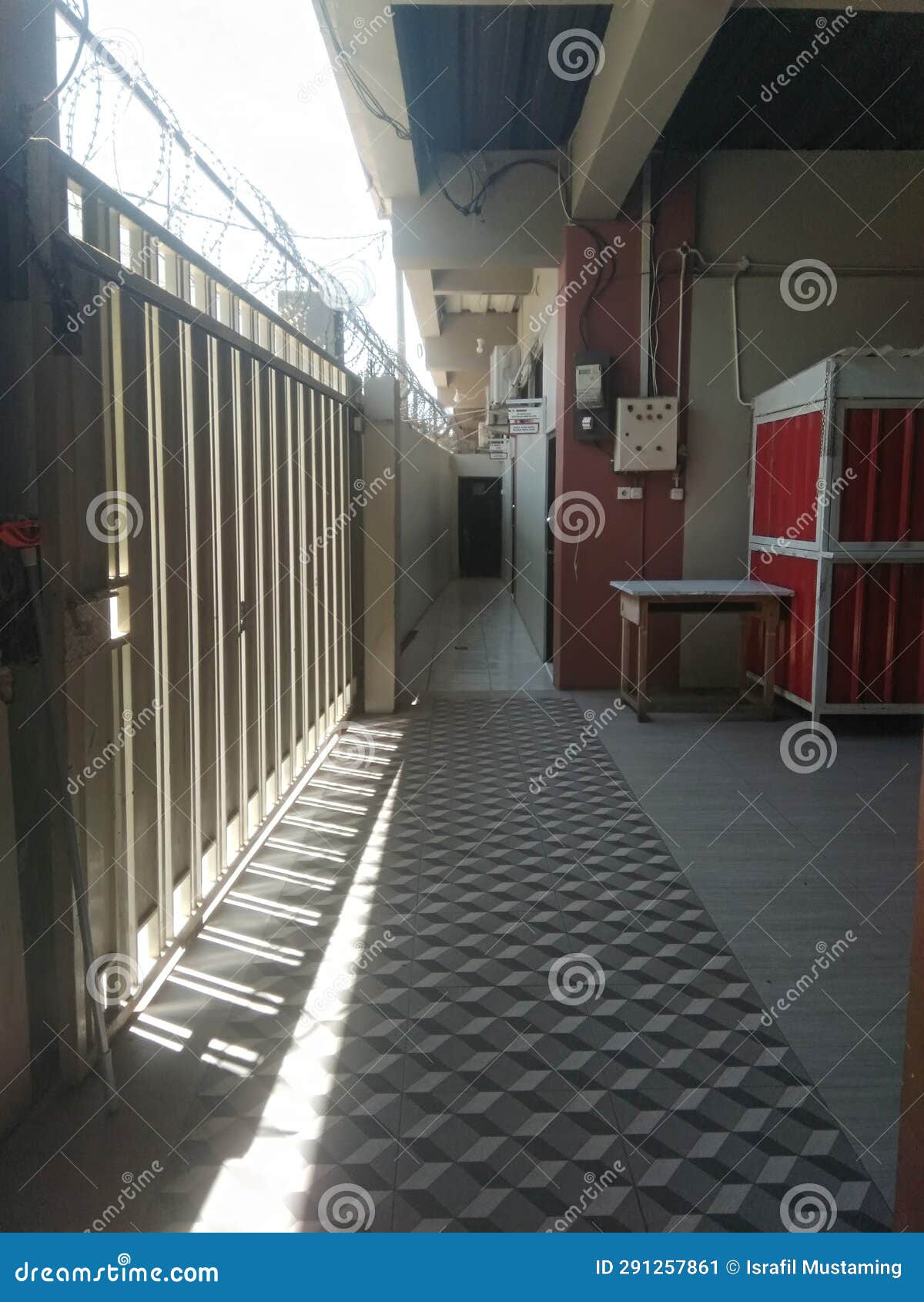 Beautiful Image of an Islamic School Corridor Stock Image - Image of ...