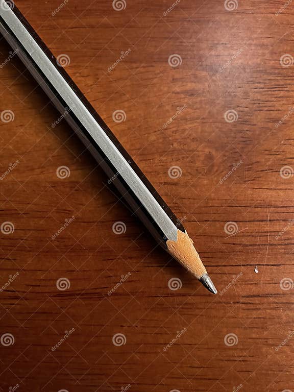 Beautiful Image of a Isolated Pencil on a Table Stock Image - Image of ...