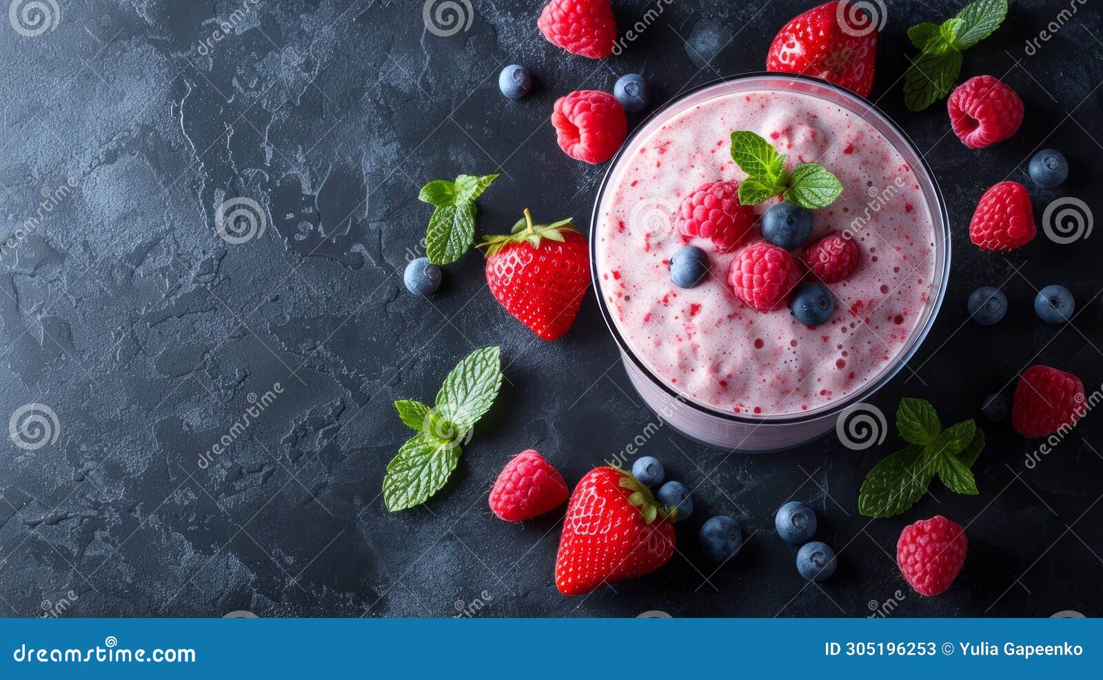 A Beautiful Image for a Protein Shake Ad with Plenty of Free Space for ...