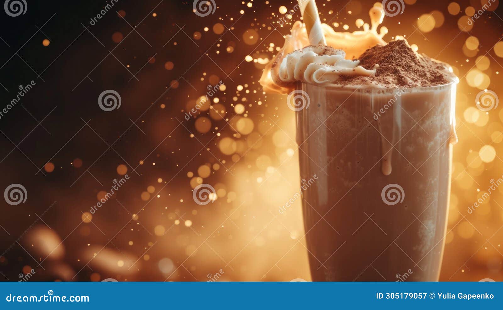 A Beautiful Image for a Protein Shake Ad with Plenty of Free Space for ...