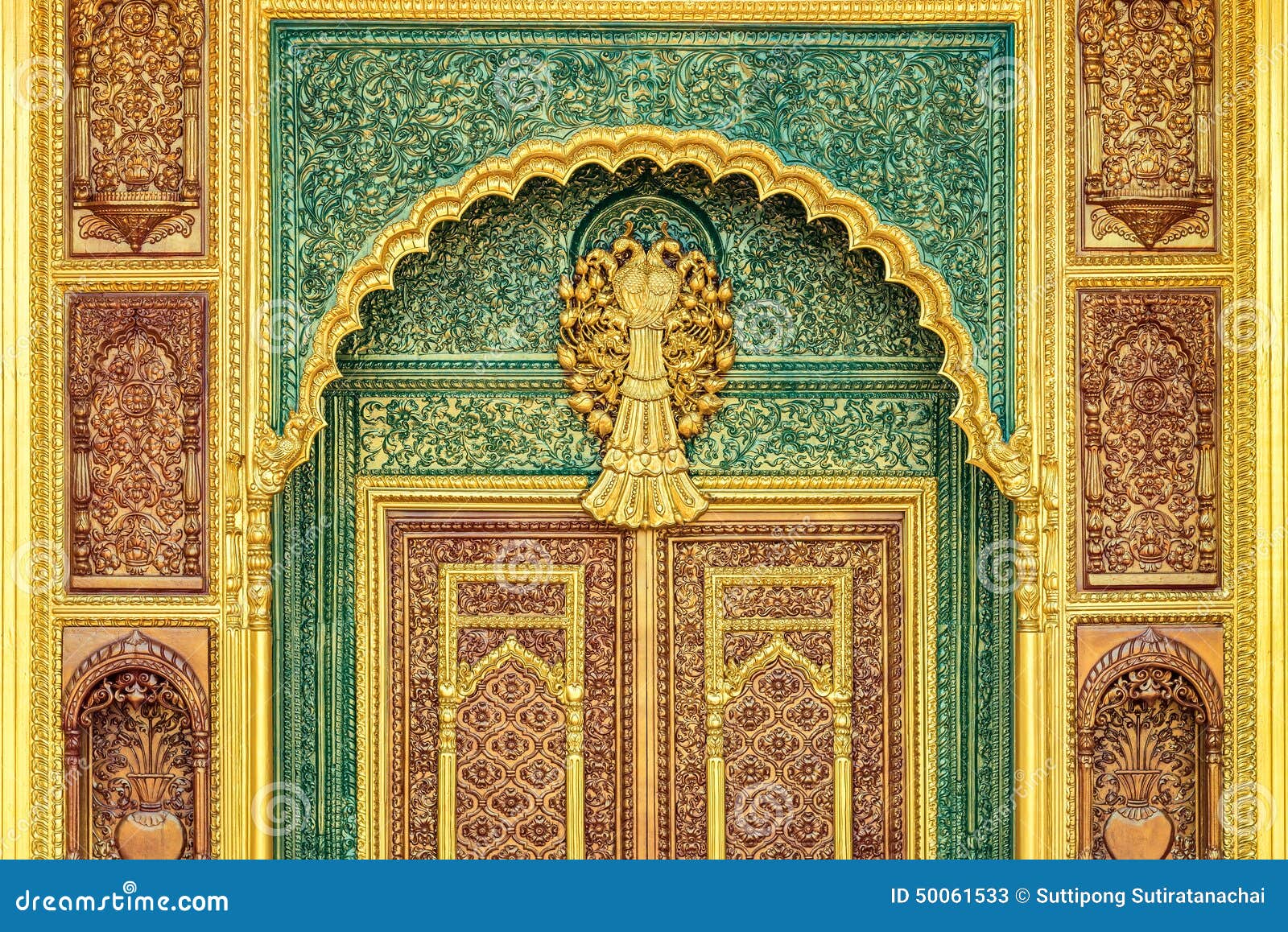 A Beautiful Indian Architecture of Gate Stock Image - Image of built ...