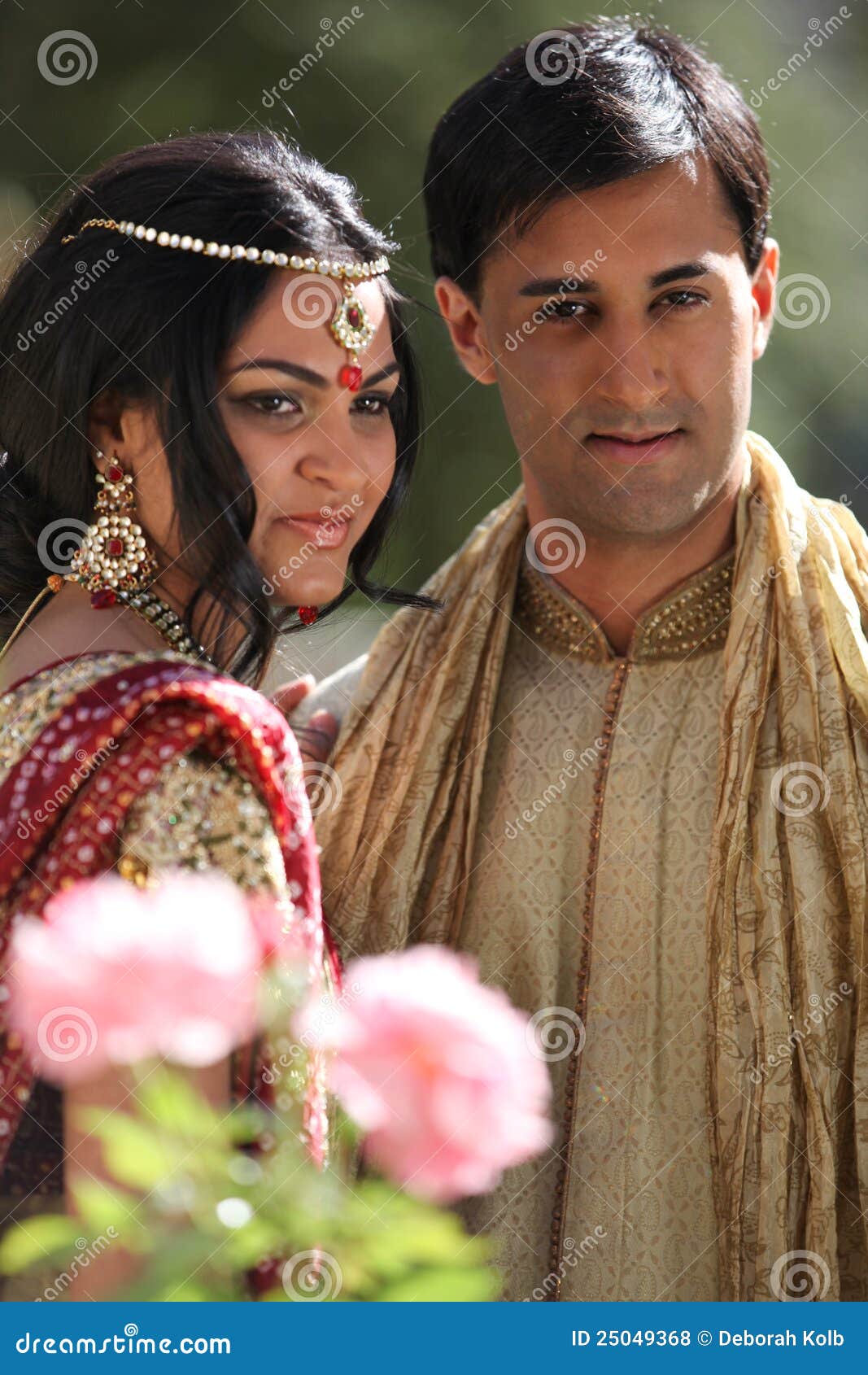 Beautiful Indian Couple stock photo. Image of india, jewelery - 25049368