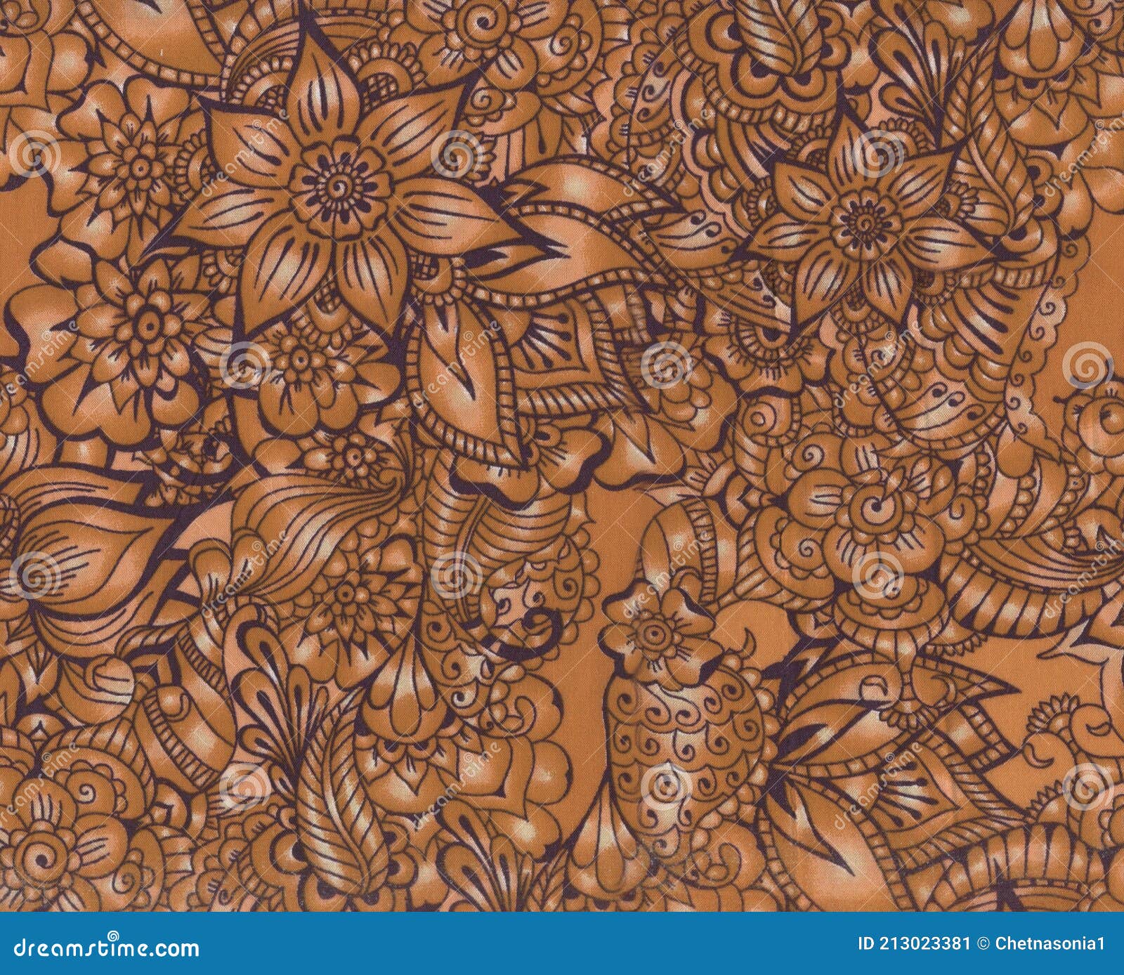 Beautiful Indian Floral Design with Digital Texture Print Designing ...