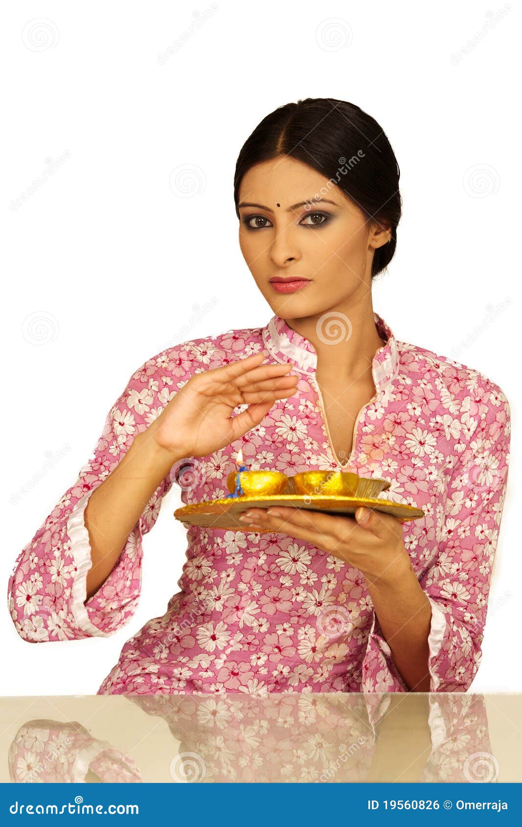 Beautiful Indian lady stock photo. Image of elegant, peace - 19560826