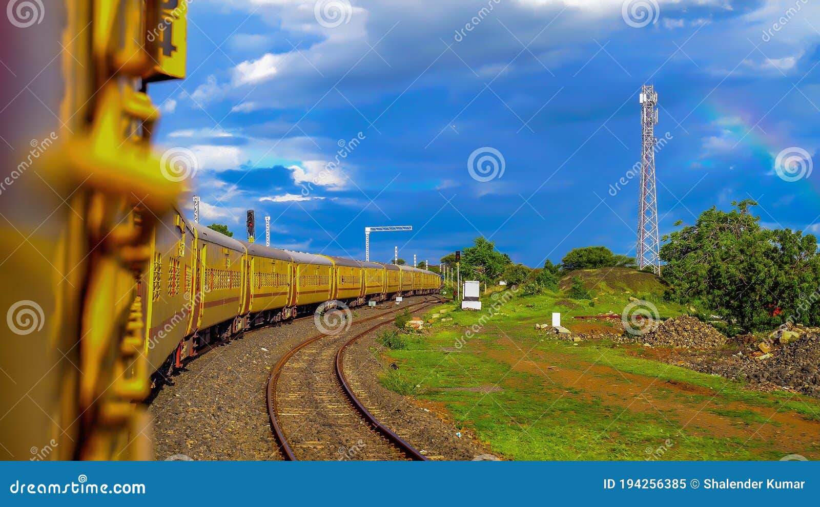 Beautiful Indian Railways Journey from Multi Places Editorial Image ...