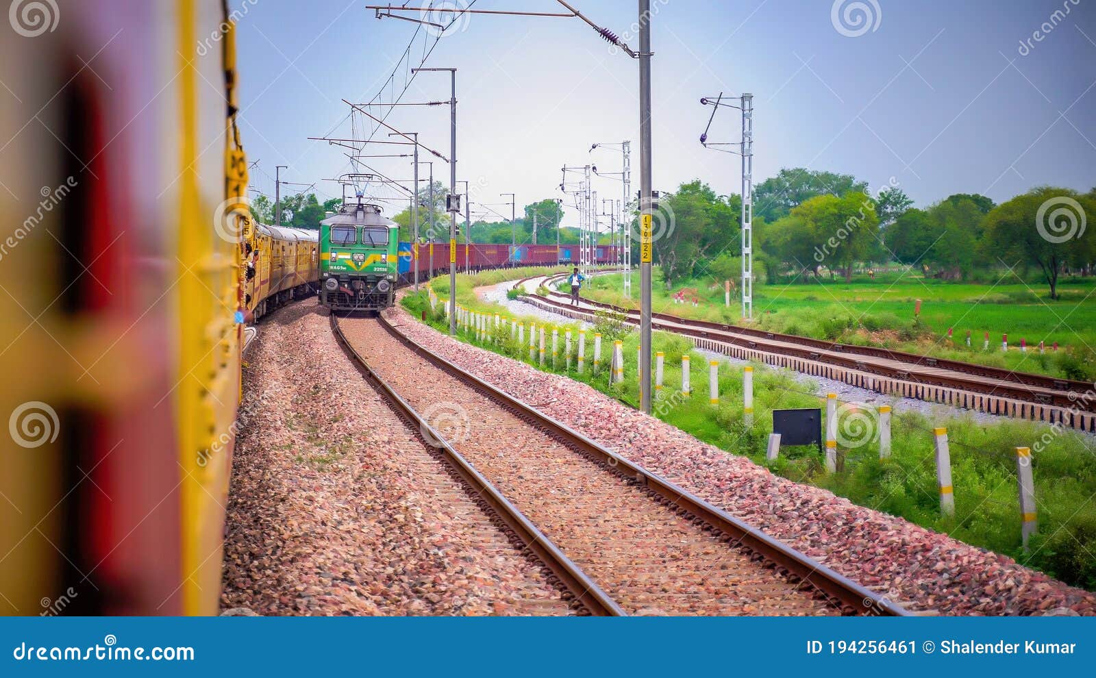 Beautiful Indian Railways Journey from Multi Places Editorial Photo ...