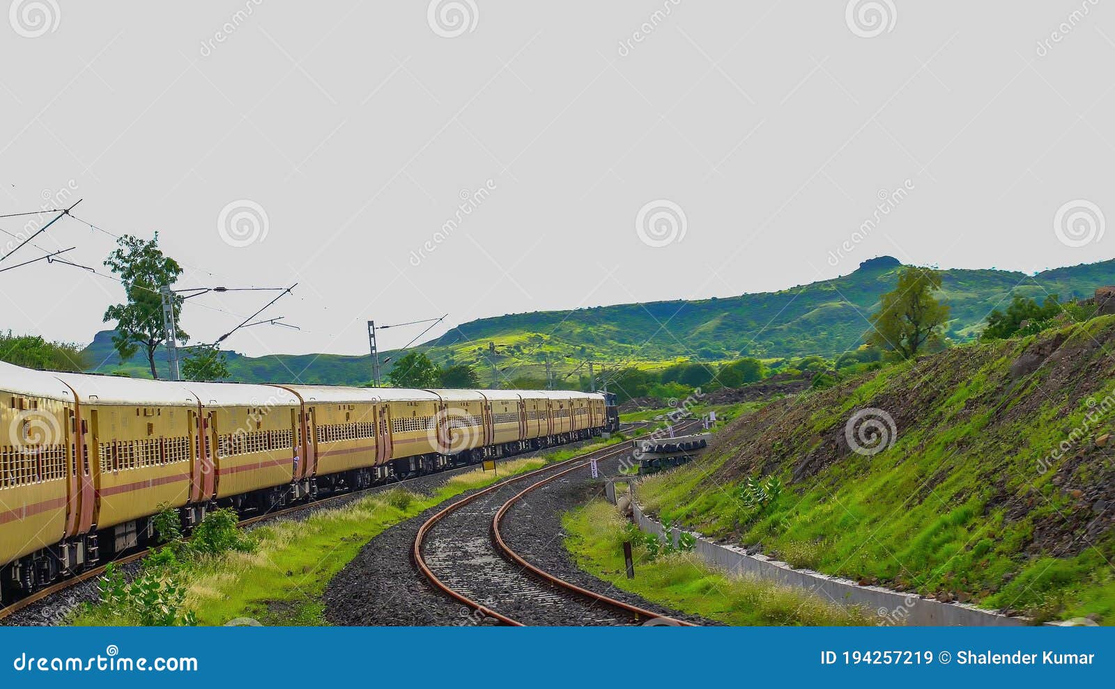 Beautiful Indian Railways editorial stock image. Image of road - 194257219