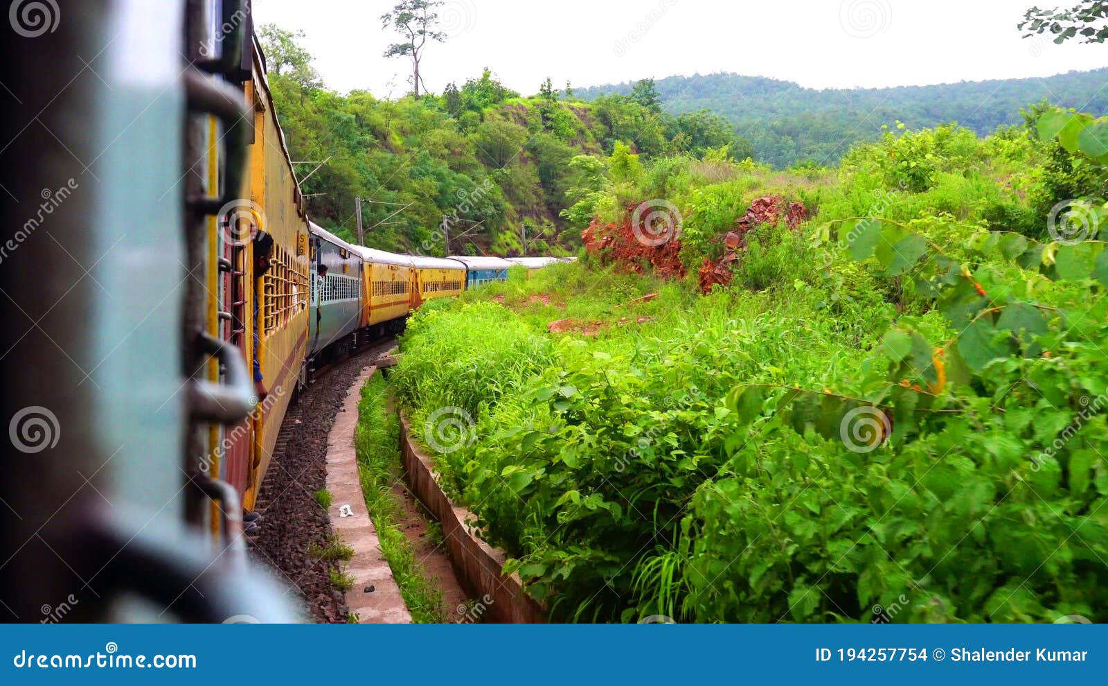 Beautiful Indian Railways editorial stock image. Image of landscape ...