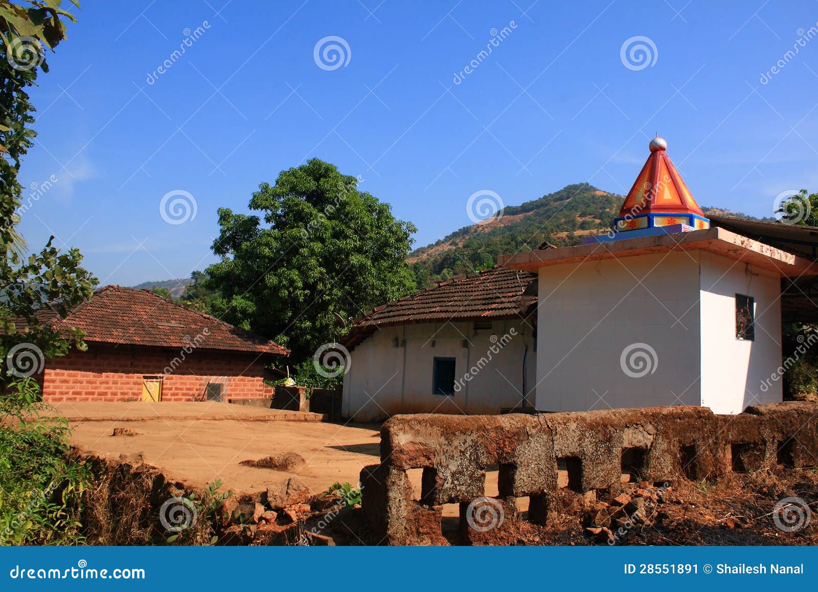 Beautiful Indian Village Architecture Stock Image - Image of great ...
