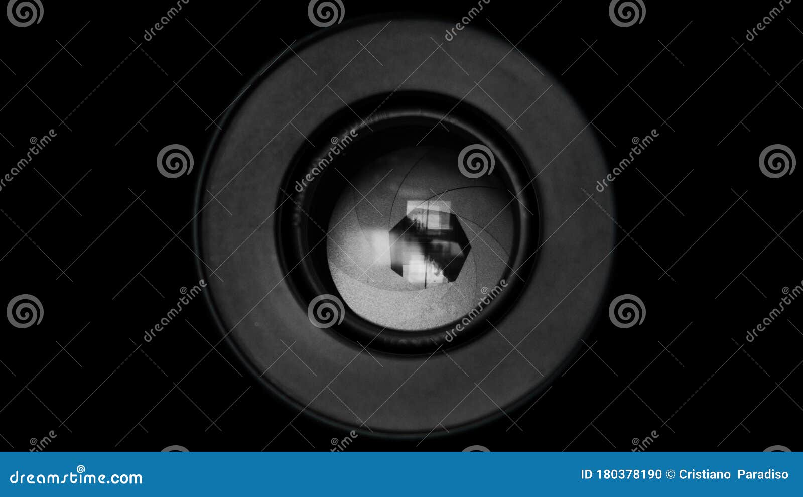 Beautiful Inside of a Lens with Aperture Opening and Closing Stock ...