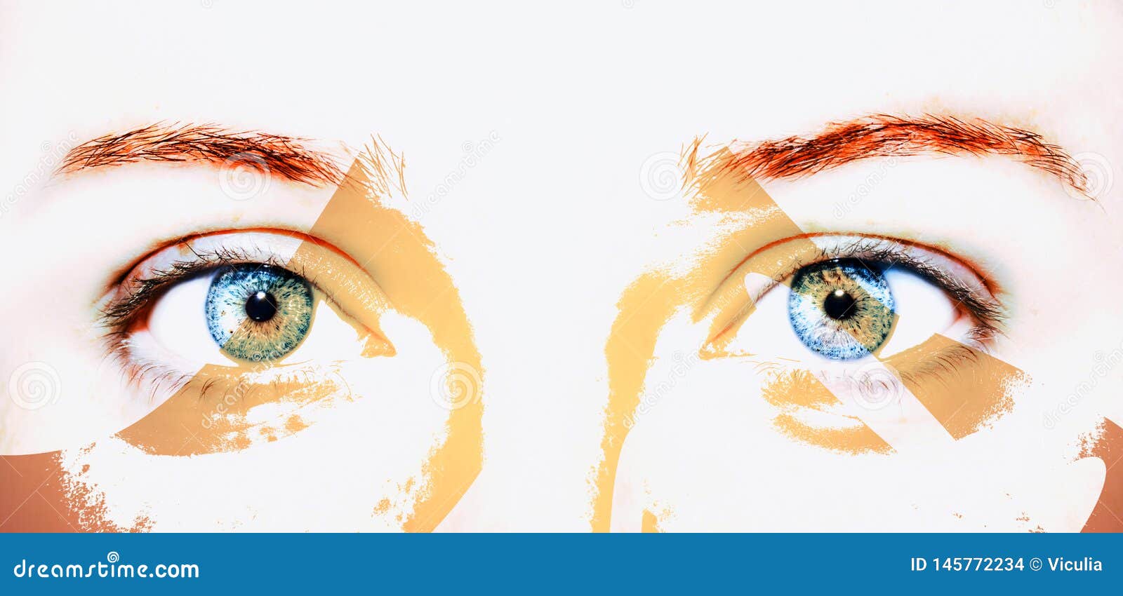 A Beautiful Insightful Look Eye. Close Up Shot Stock Photo - Image of ...