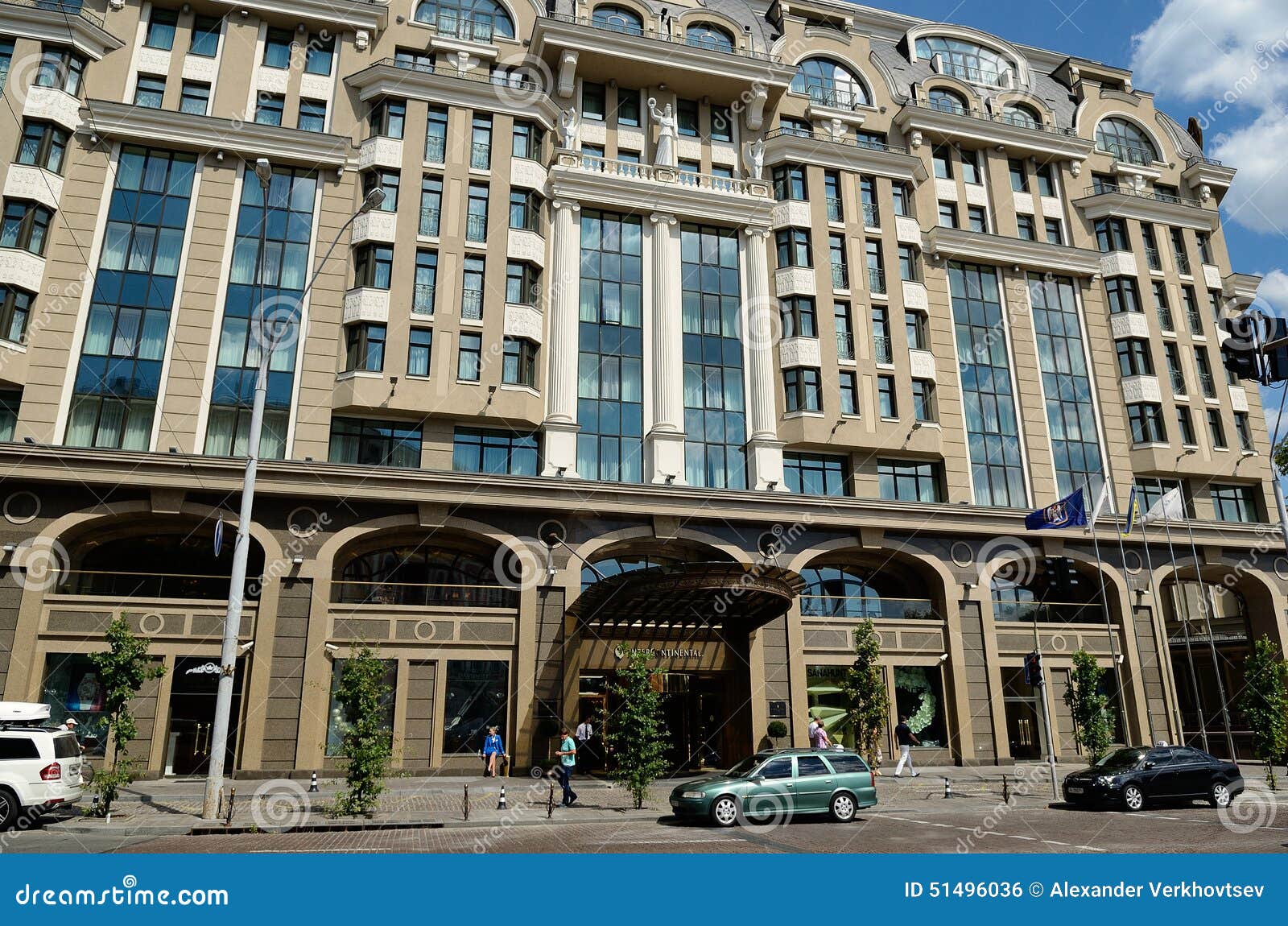 Beautiful Intercontinental Hotel in Kiev Editorial Photo - Image of ...