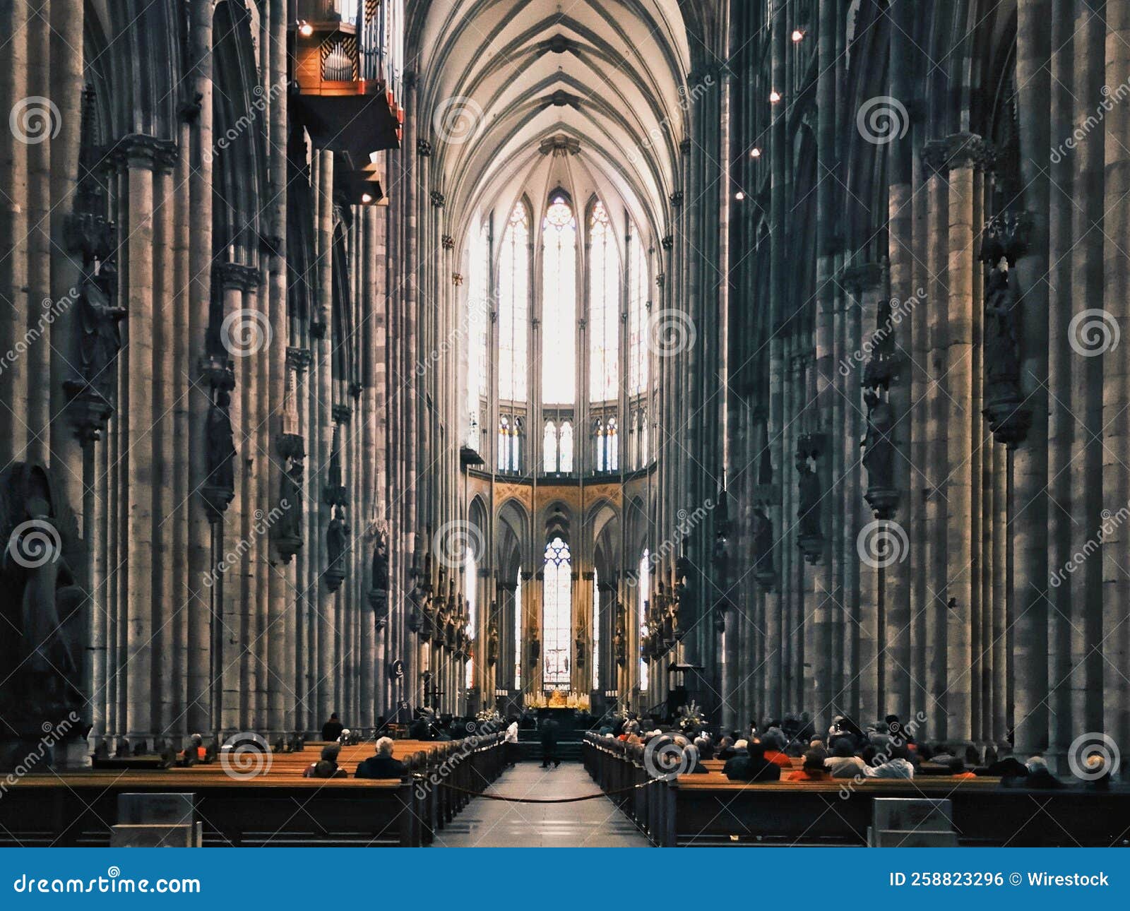 Beautiful Interior of the Cologne Cathedral Editorial Photo - Image of ...