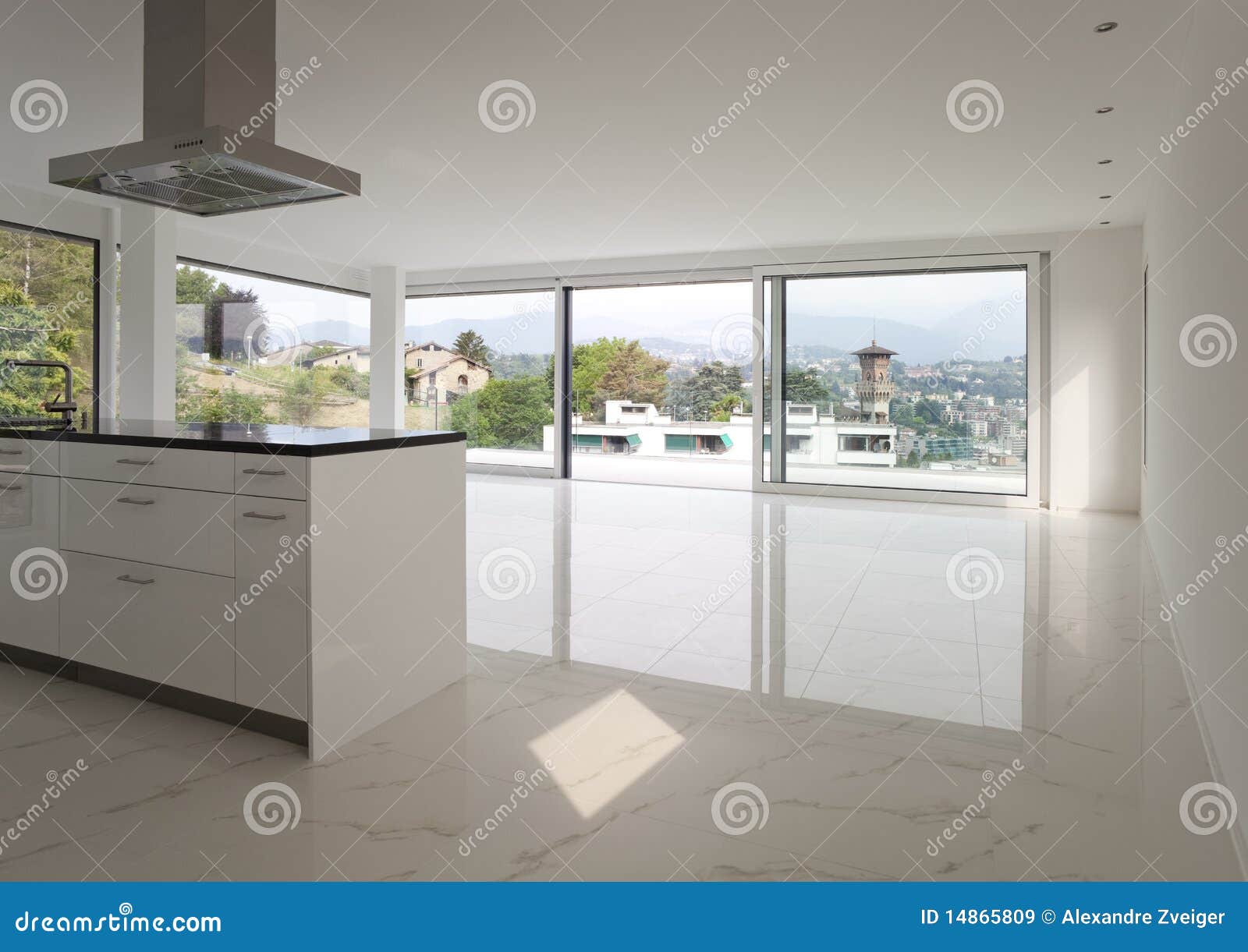 Beautiful Interior of a Modern House Stock Image - Image of room, empty ...