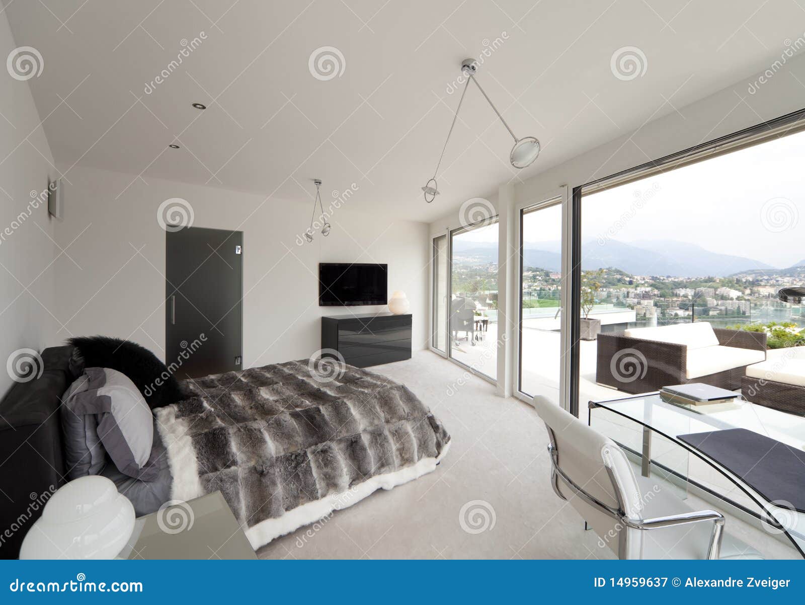 Beautiful Interior of a Modern House Stock Image - Image of corner ...