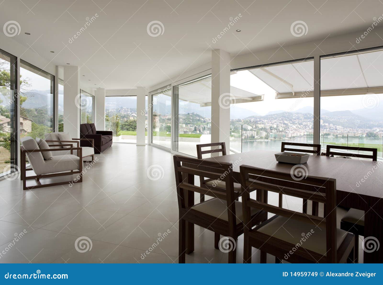 Beautiful Interior of a Modern House Stock Image - Image of design ...