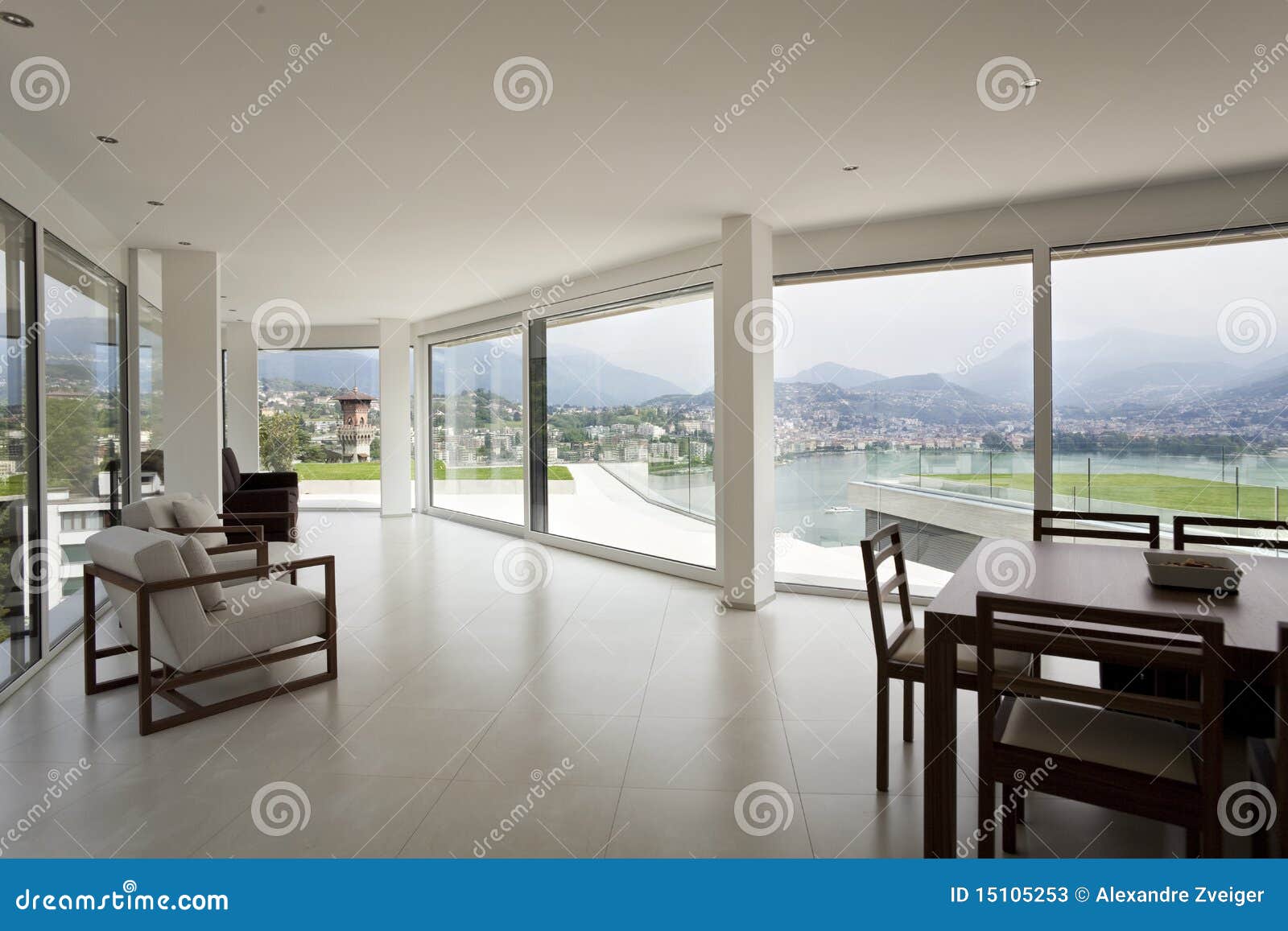 Beautiful Interior of a Modern House Stock Image - Image of house ...
