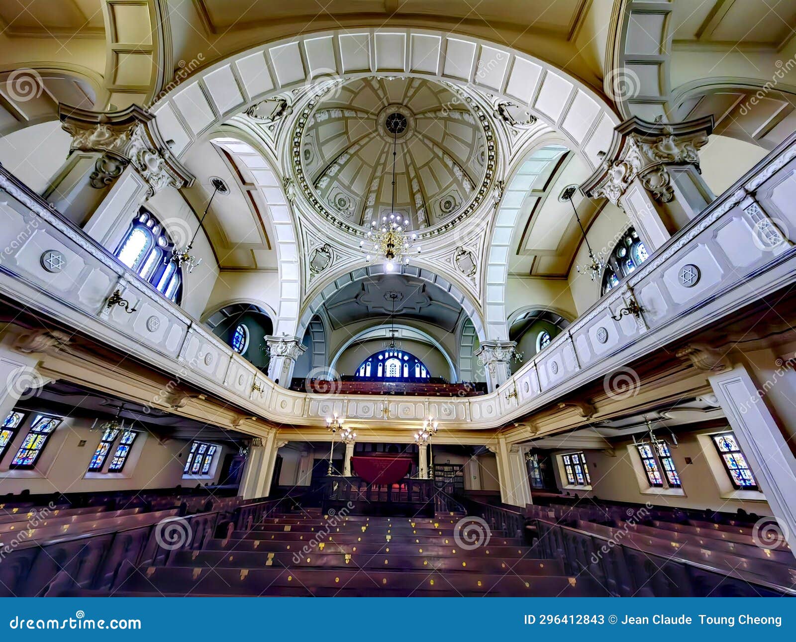 Beautiful Interiors Tikvath Israel Synagogue Cape Town Stock Image ...