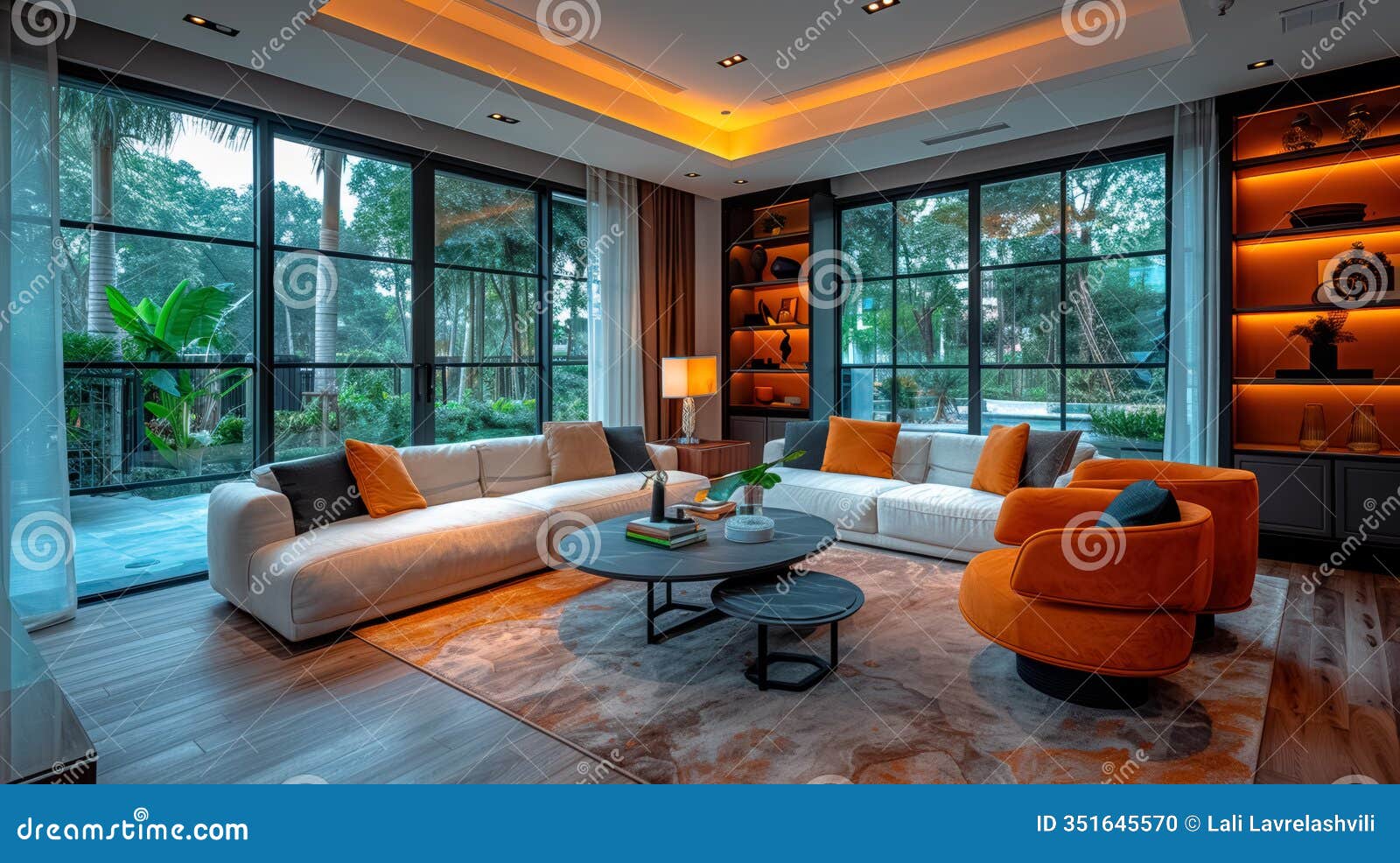 Beautiful Intimate and Inviting Living Room Interior Design Stock ...