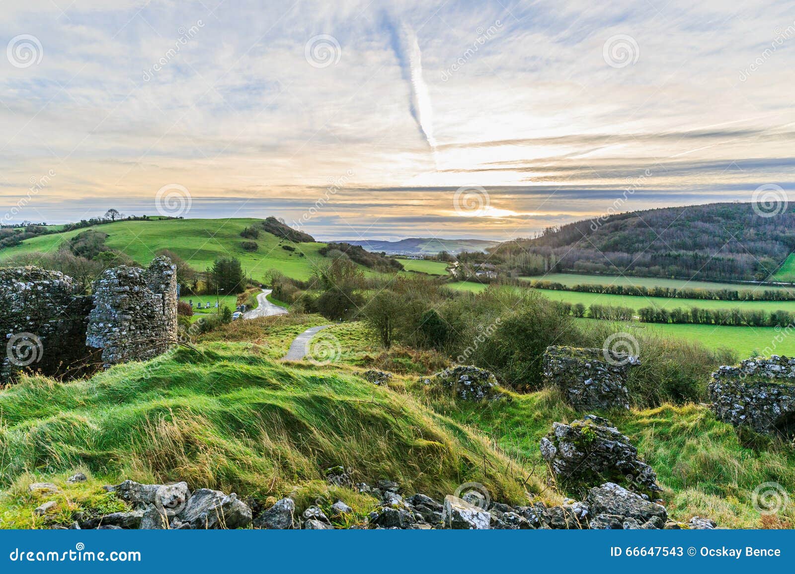 Beautiful irish landscape stock image. Image of ancient - 66647543