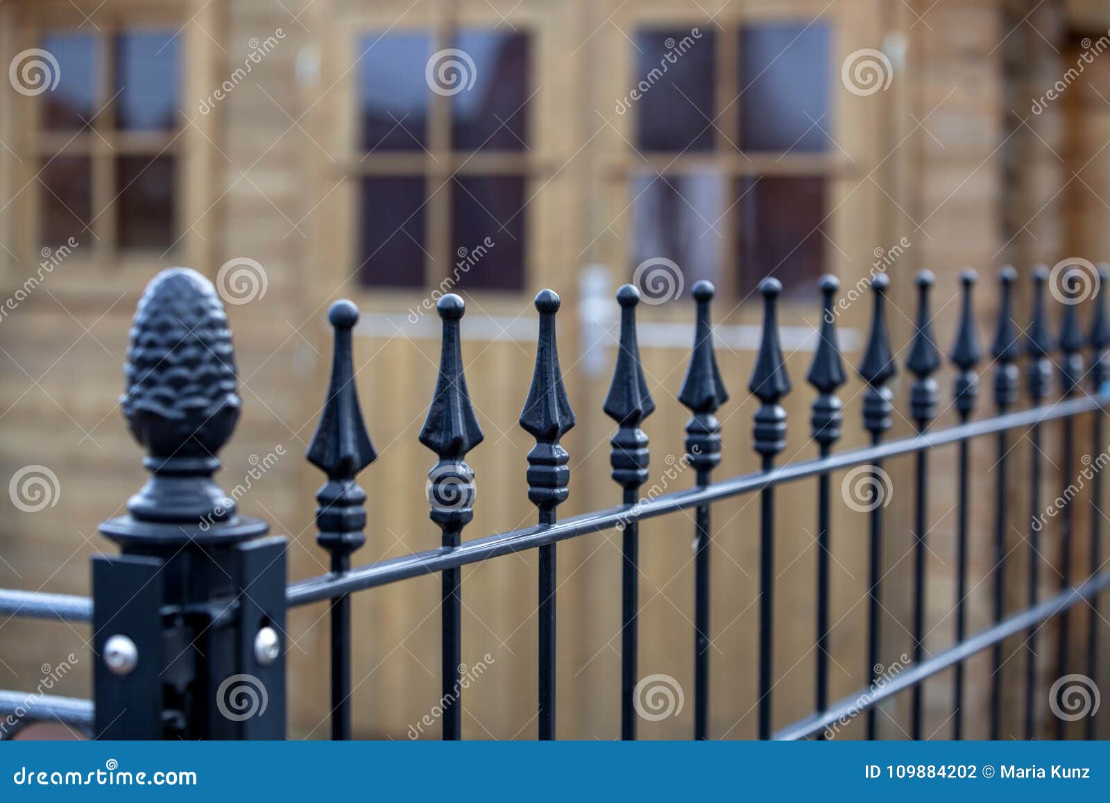Beautiful Iron Fence stock photo. Image of iron, ornate - 109884202