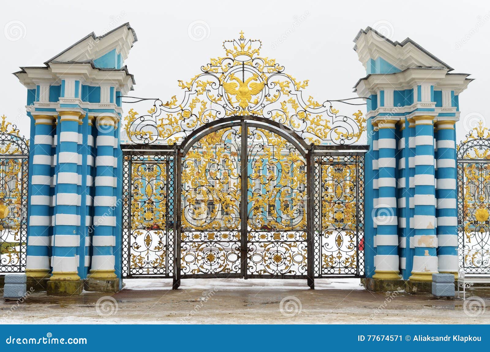 A beautiful iron gate. stock image. Image of metal, ornamental - 77674571