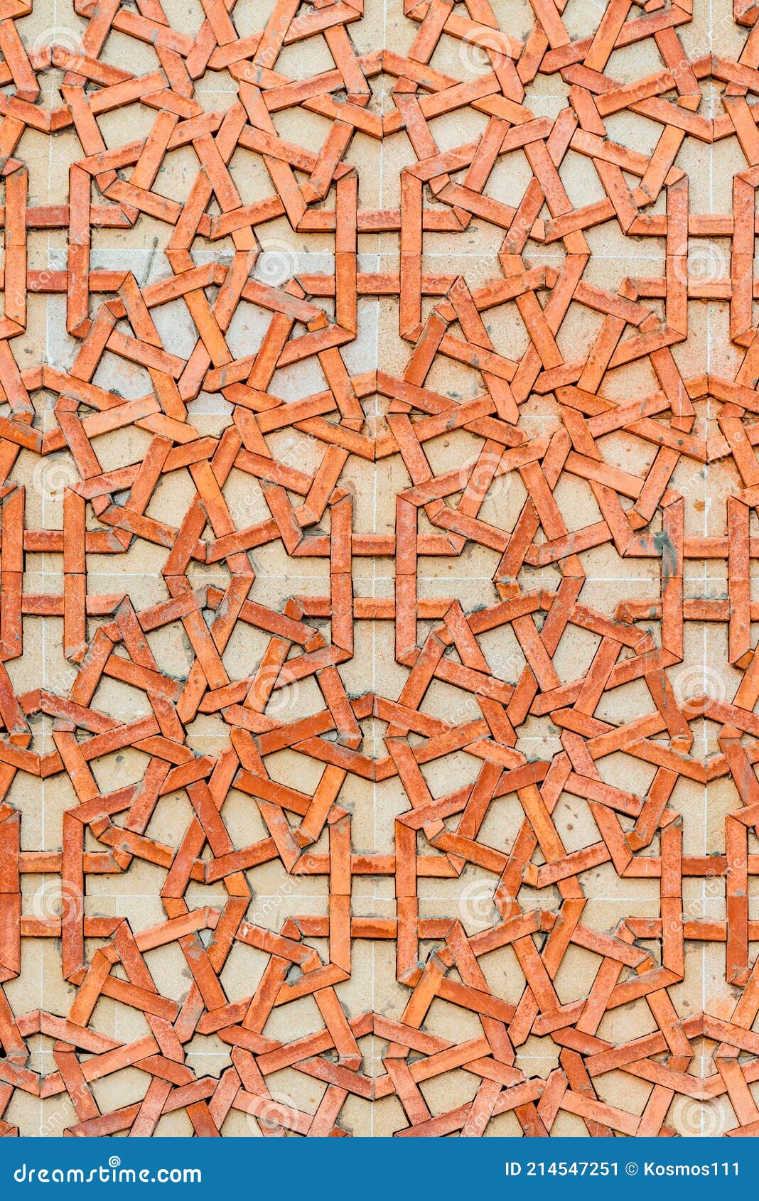 Beautiful Islamic patterns stock image. Image of brick - 214547251
