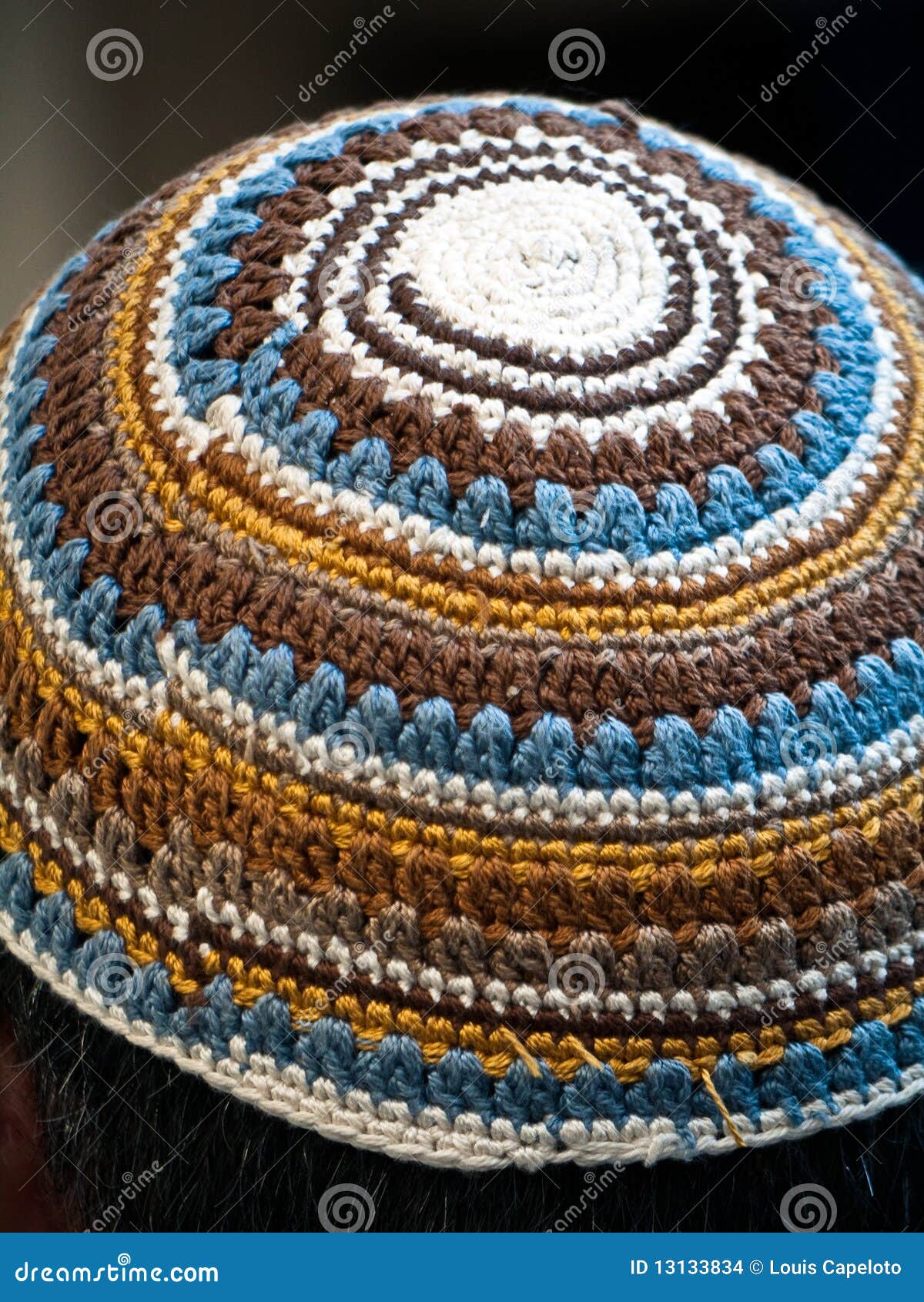 Beautiful Israeli Yarmulke stock photo. Image of religious - 13133834