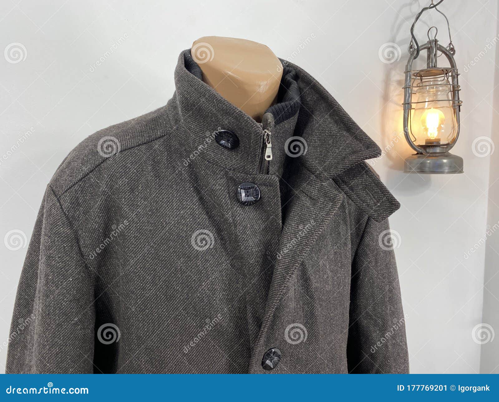 Beautiful Jacket On A Mannequin, Behind A White Background Royalty-Free ...