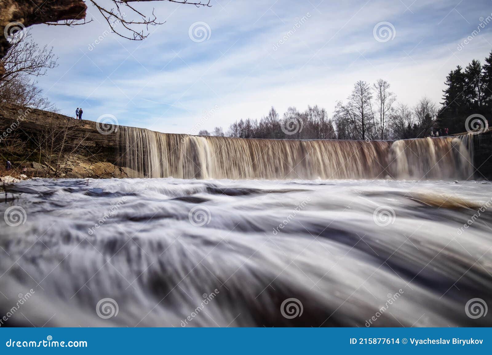 Beautiful Jagala Waterfall in Estonia Stock Photo - Image of scenic ...