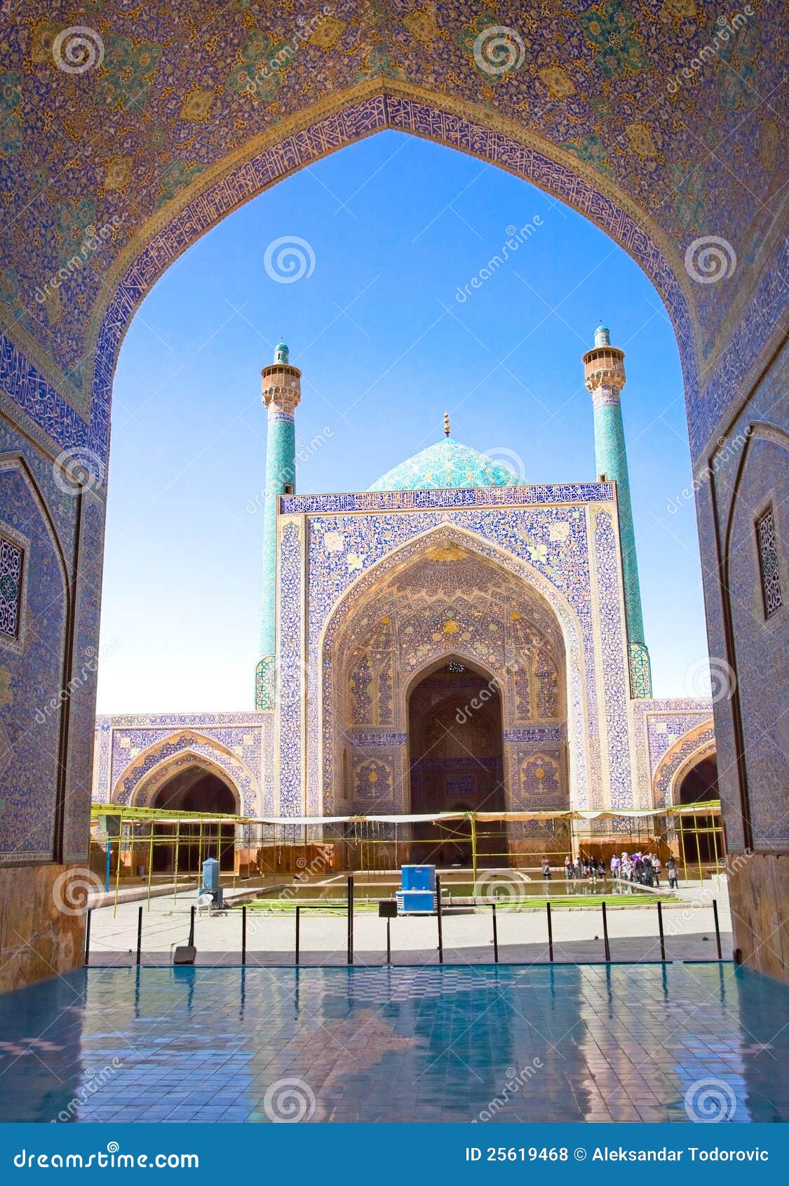 Beautiful Jame Abbasi Mosque (Imam Mosque) Iran Stock Photo - Image of ...