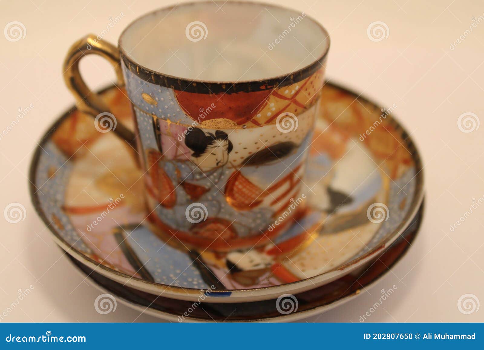 Beautiful Japanese Crockery Tea Cups Stock Photo - Image of time ...