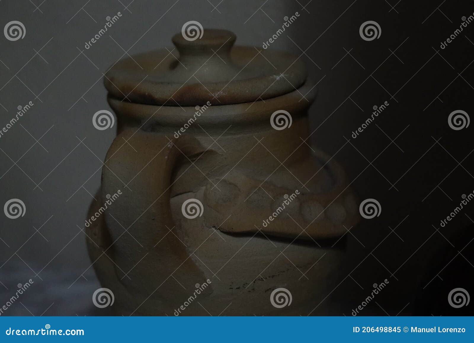 Beautiful Jar of Ancient Natural Mud To Store Objects Stock Image ...
