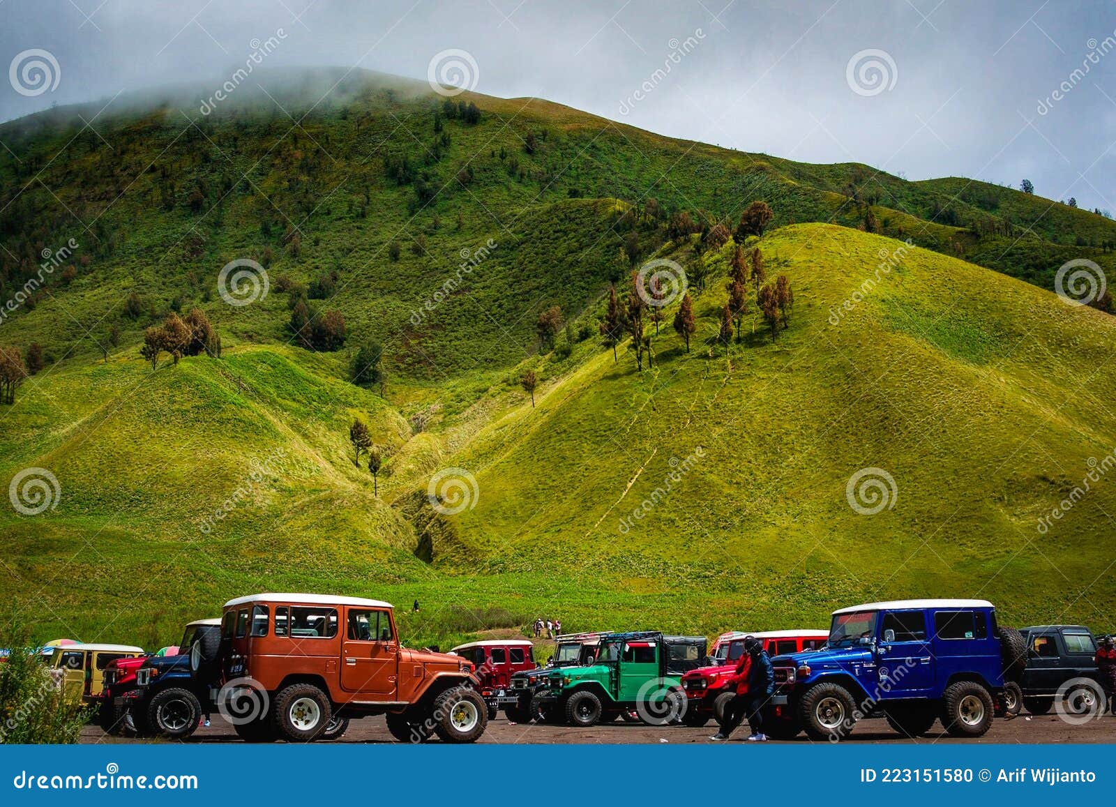 Beautiful Java Bromo Mountain Savana Editorial Image - Image of field ...