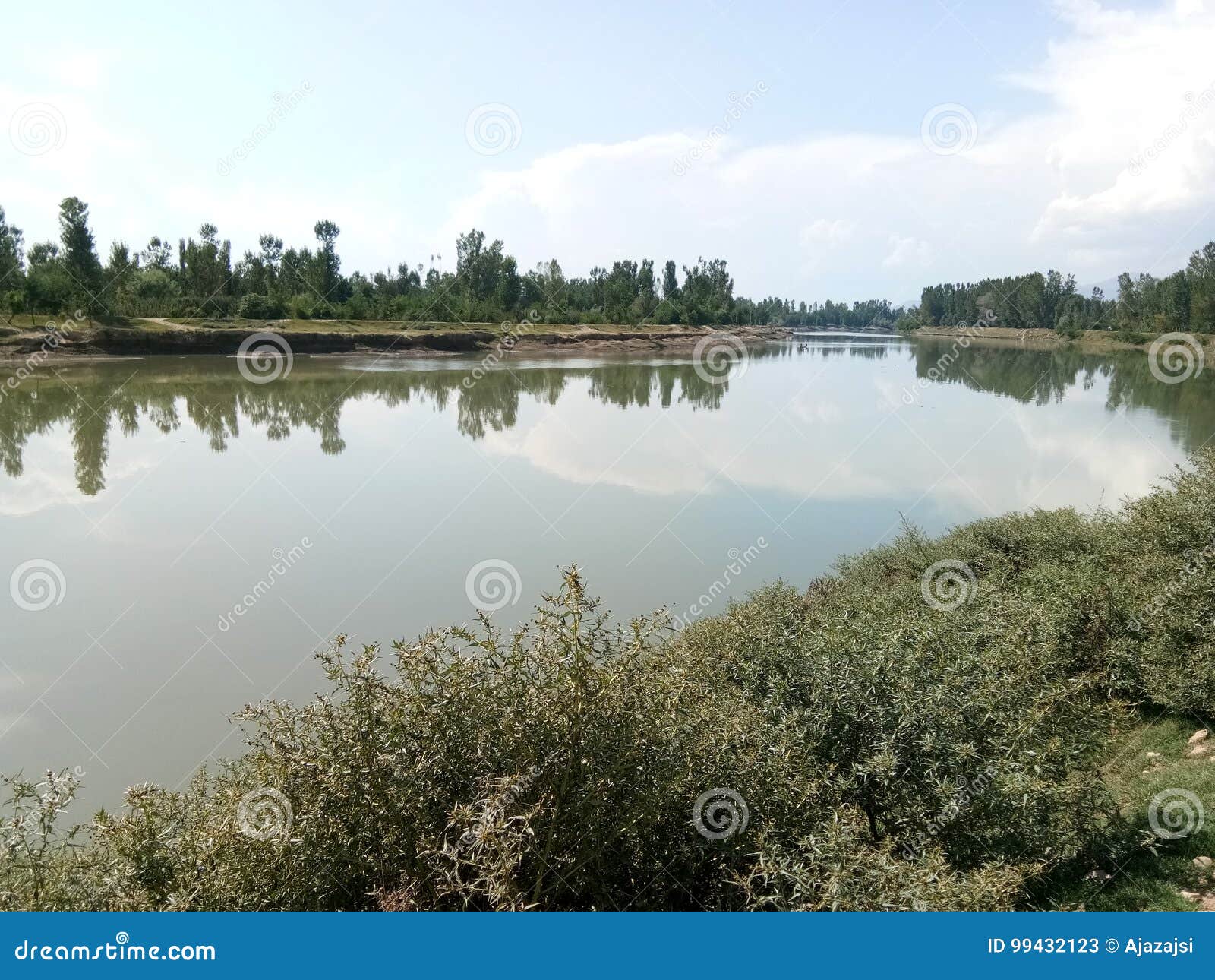Jehlum River Near Azad Jamu Kashmir At Dhangali Kallar Syedan ...