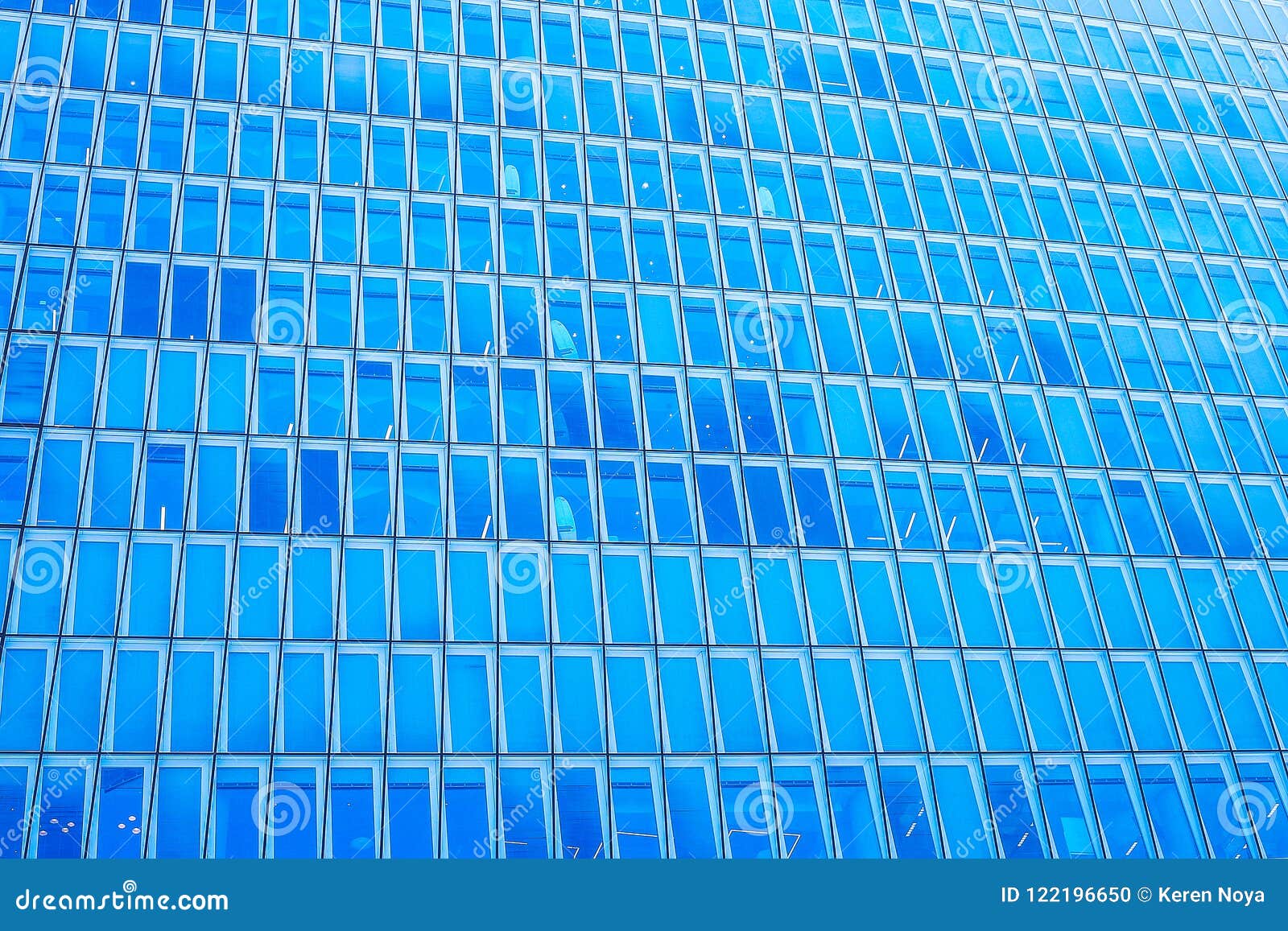 Blue Glass Surface Consisting of Tiny Rectangles Stock Photo - Image of ...