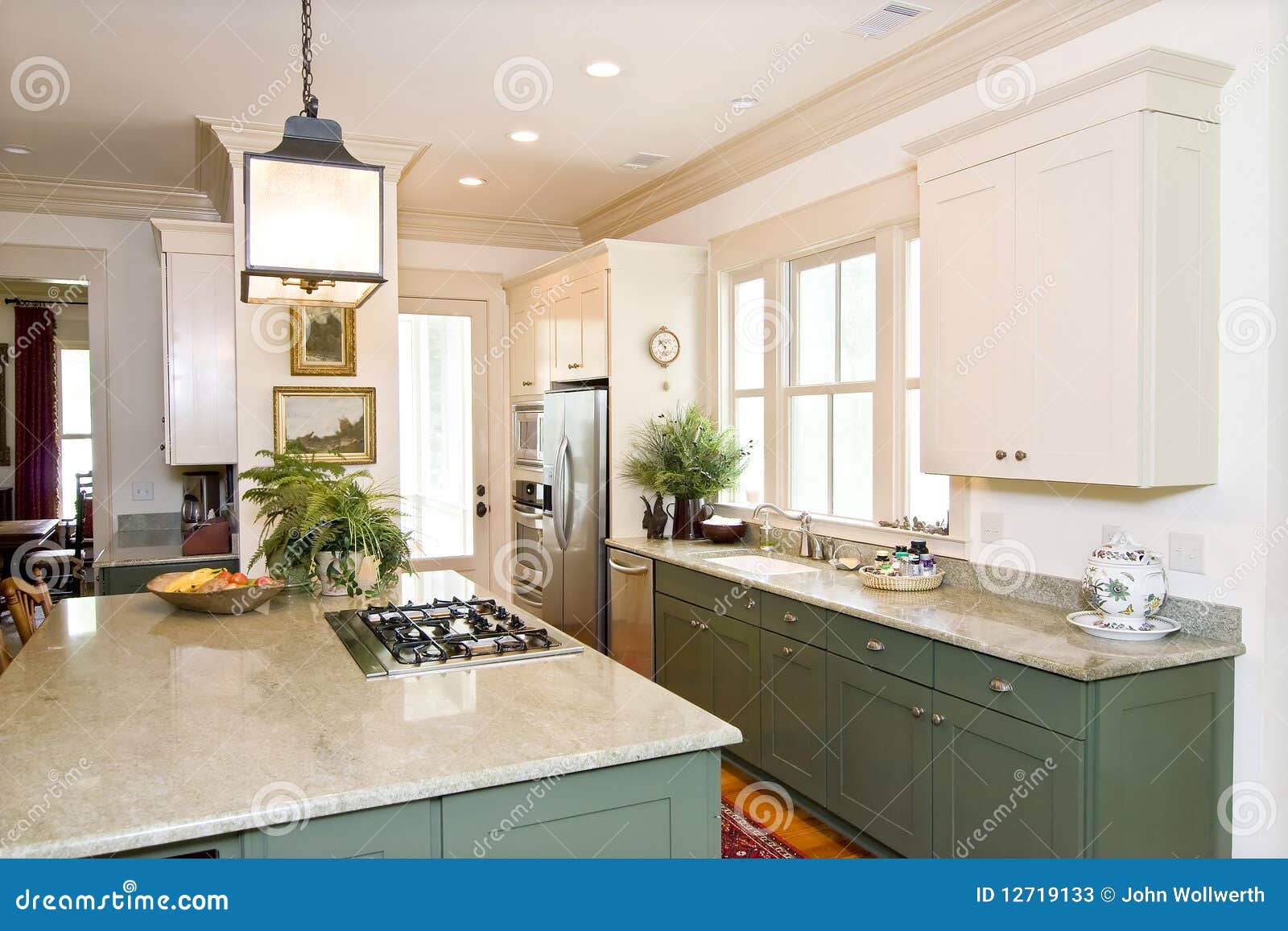 Beautiful kitchen stock image. Image of room, house, home - 12719133