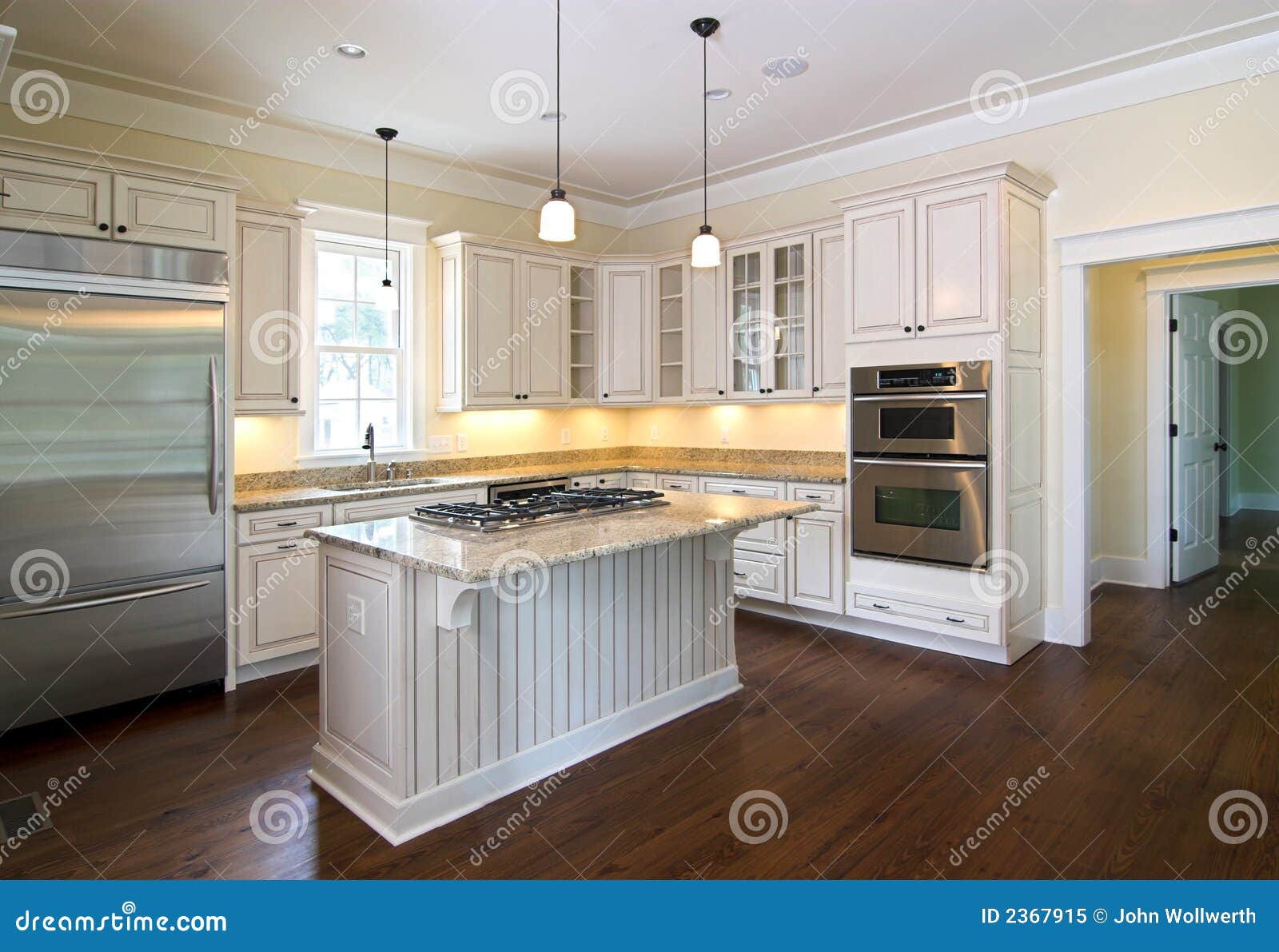 Beautiful kitchen stock image. Image of glass, window - 2367915