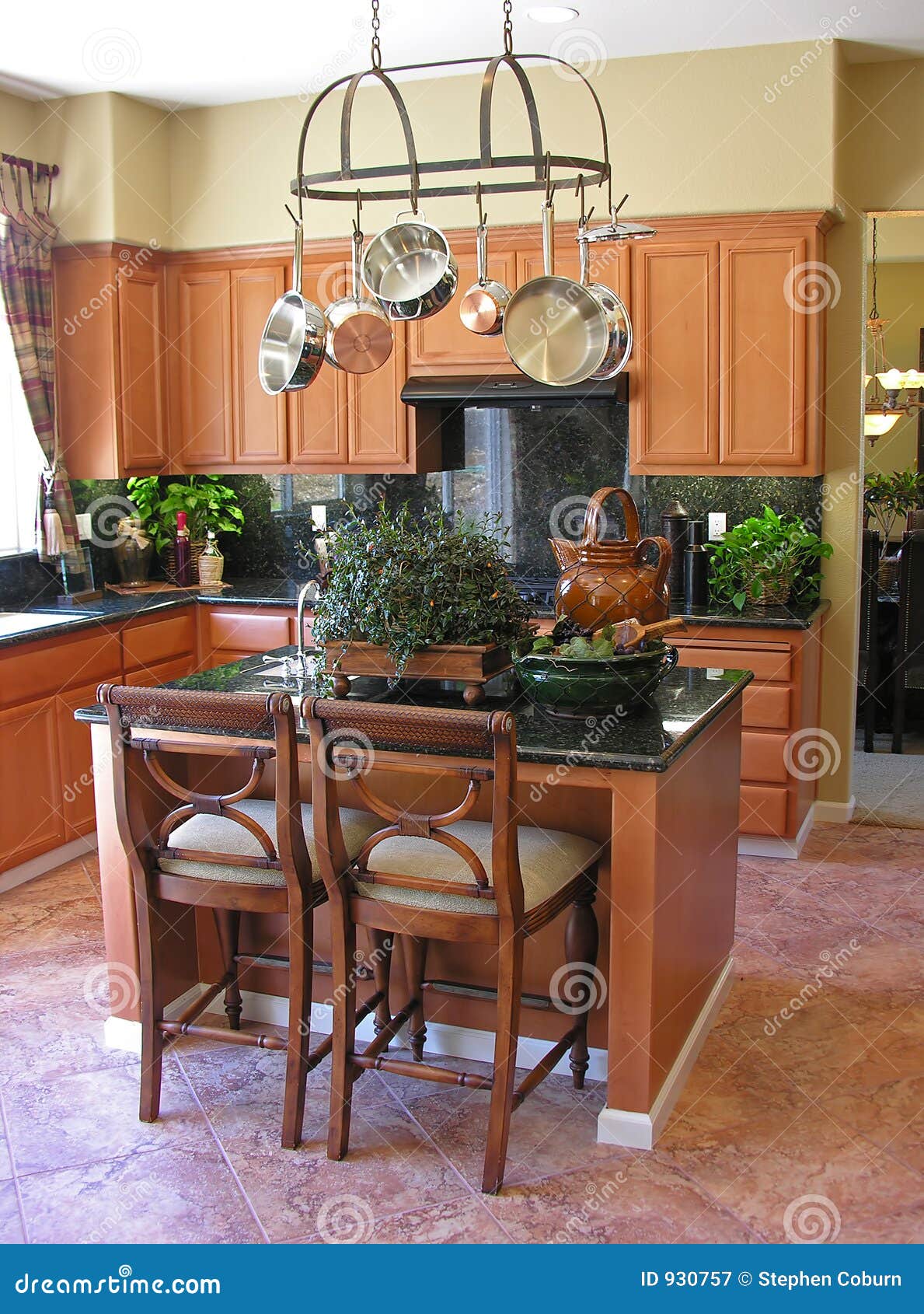 Beautiful Kitchen stock image. Image of contemporary, counter - 930757