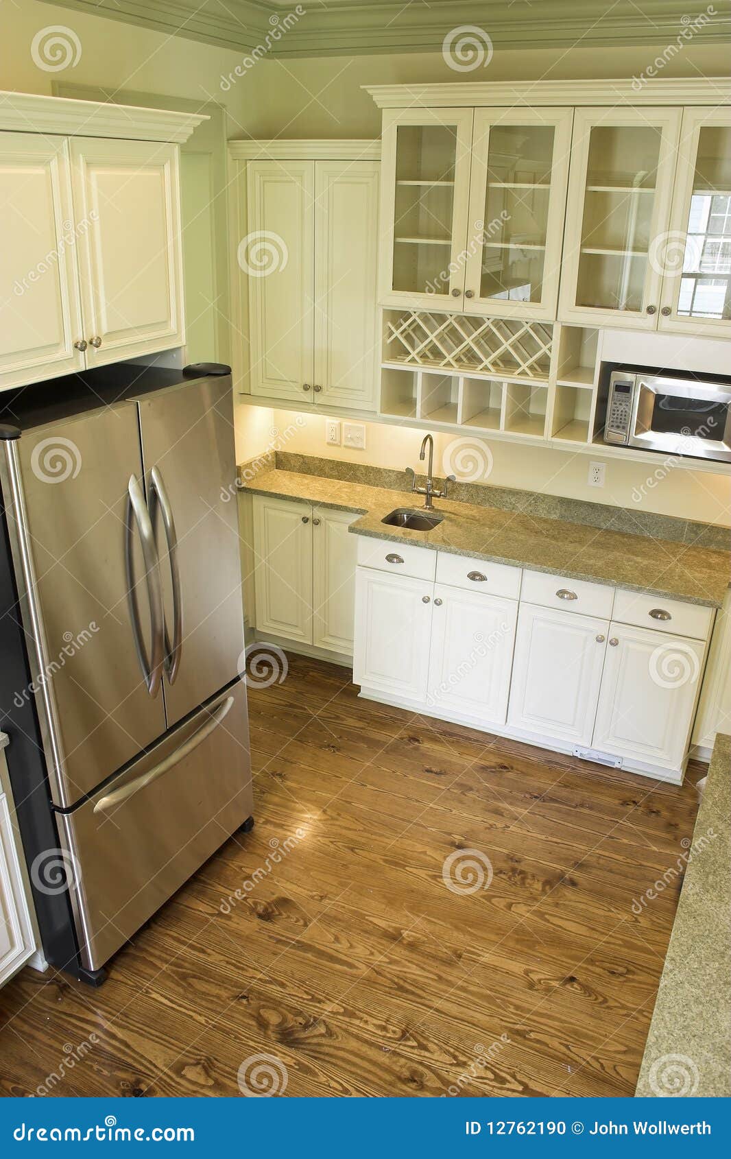 Beautiful Kitchen, Overhead View Stock Photo - Image of remodel ...