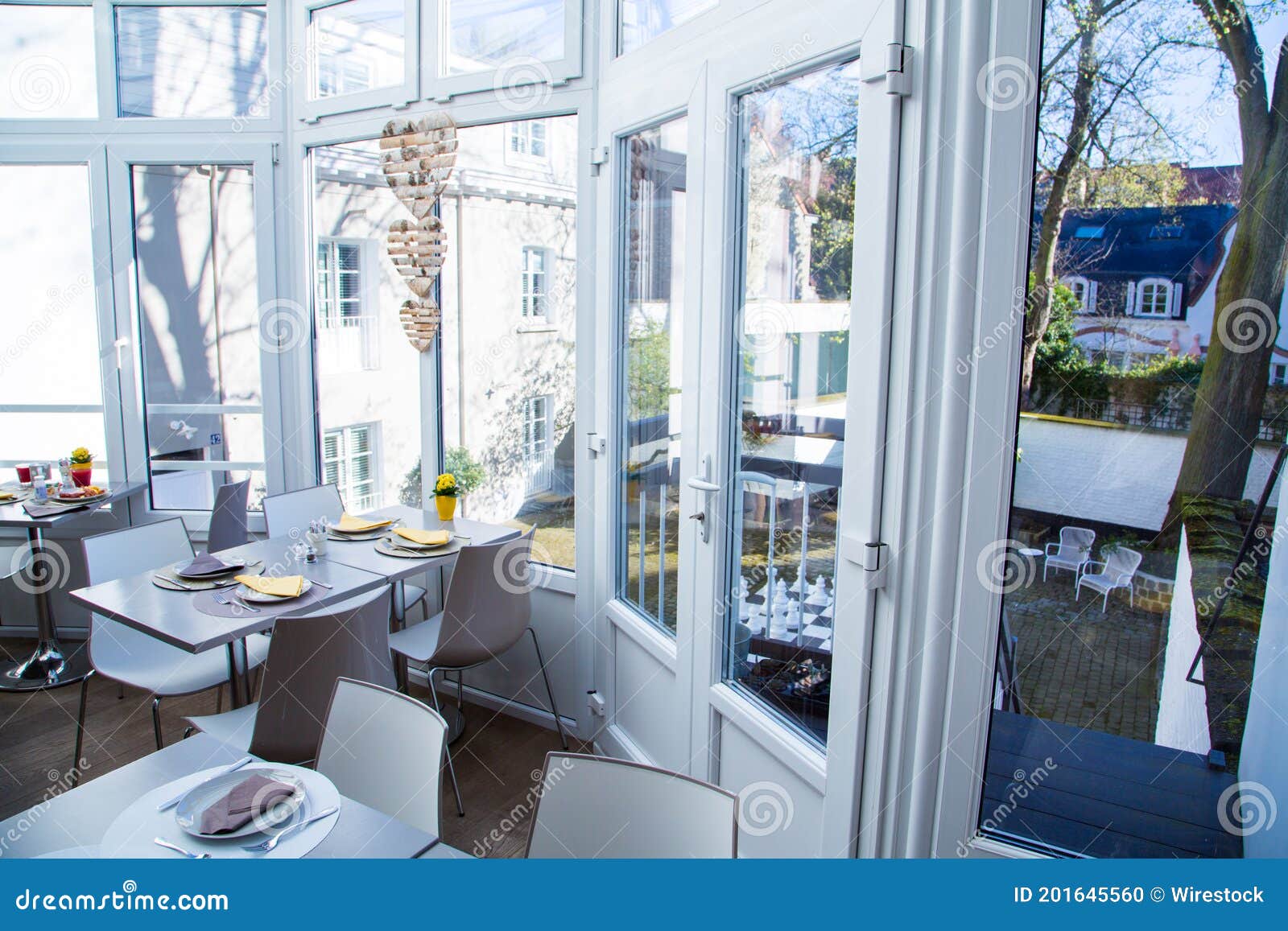 Beautiful Kitchen Restaurant Interior Design Stock Photo - Image of ...