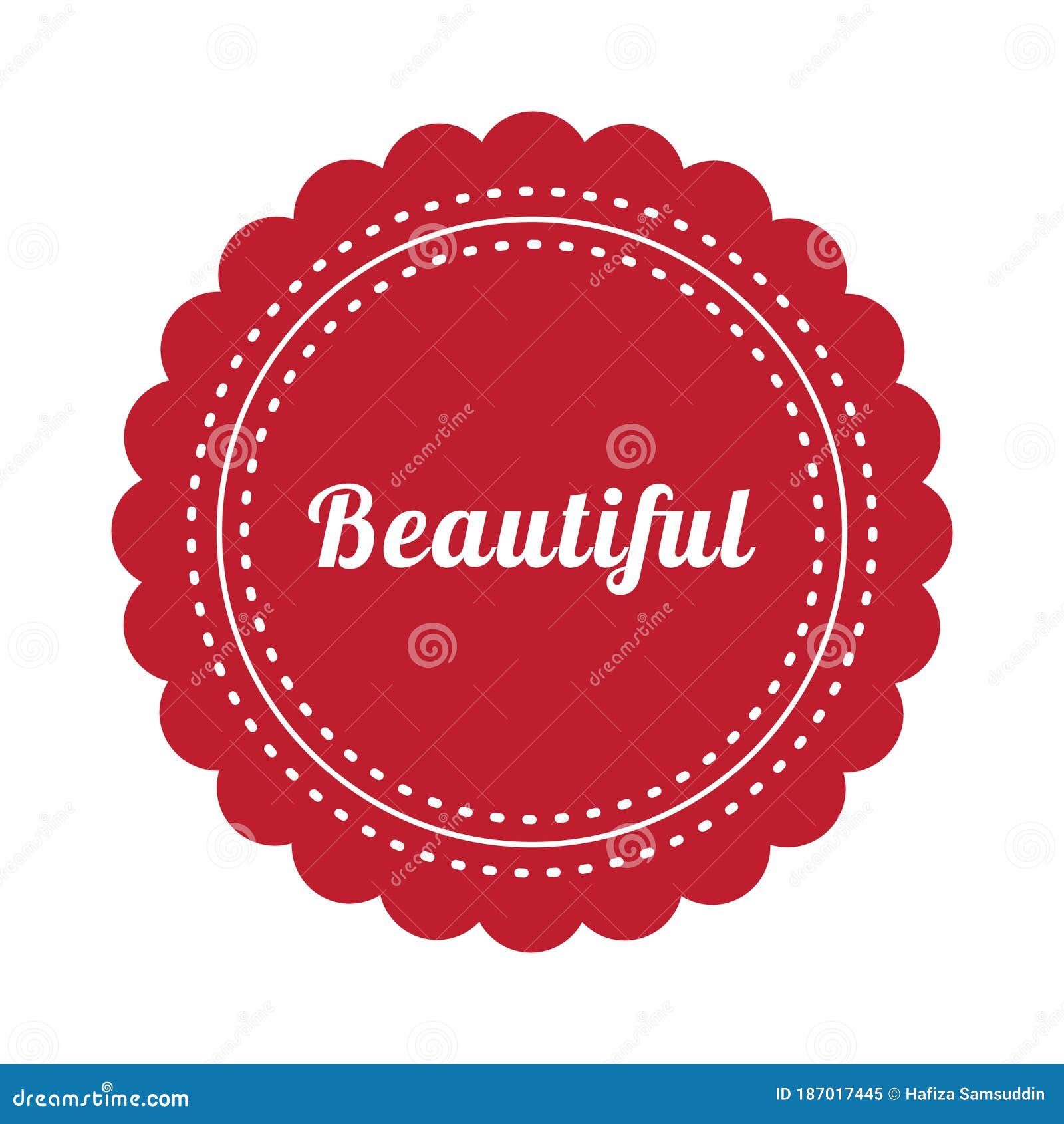 Beautiful Label. Vector Illustration Decorative Design Stock Vector ...