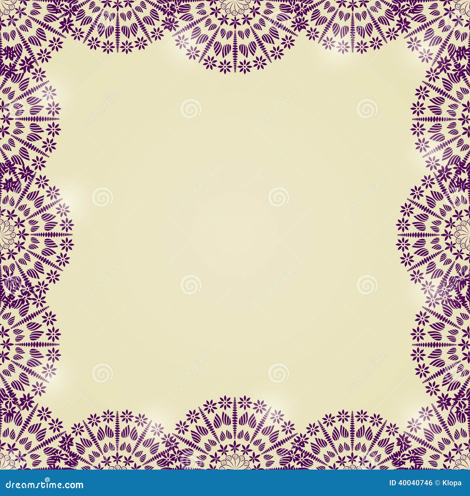 Beautiful Lace Mandala Frame Stock Illustration - Illustration of frame ...