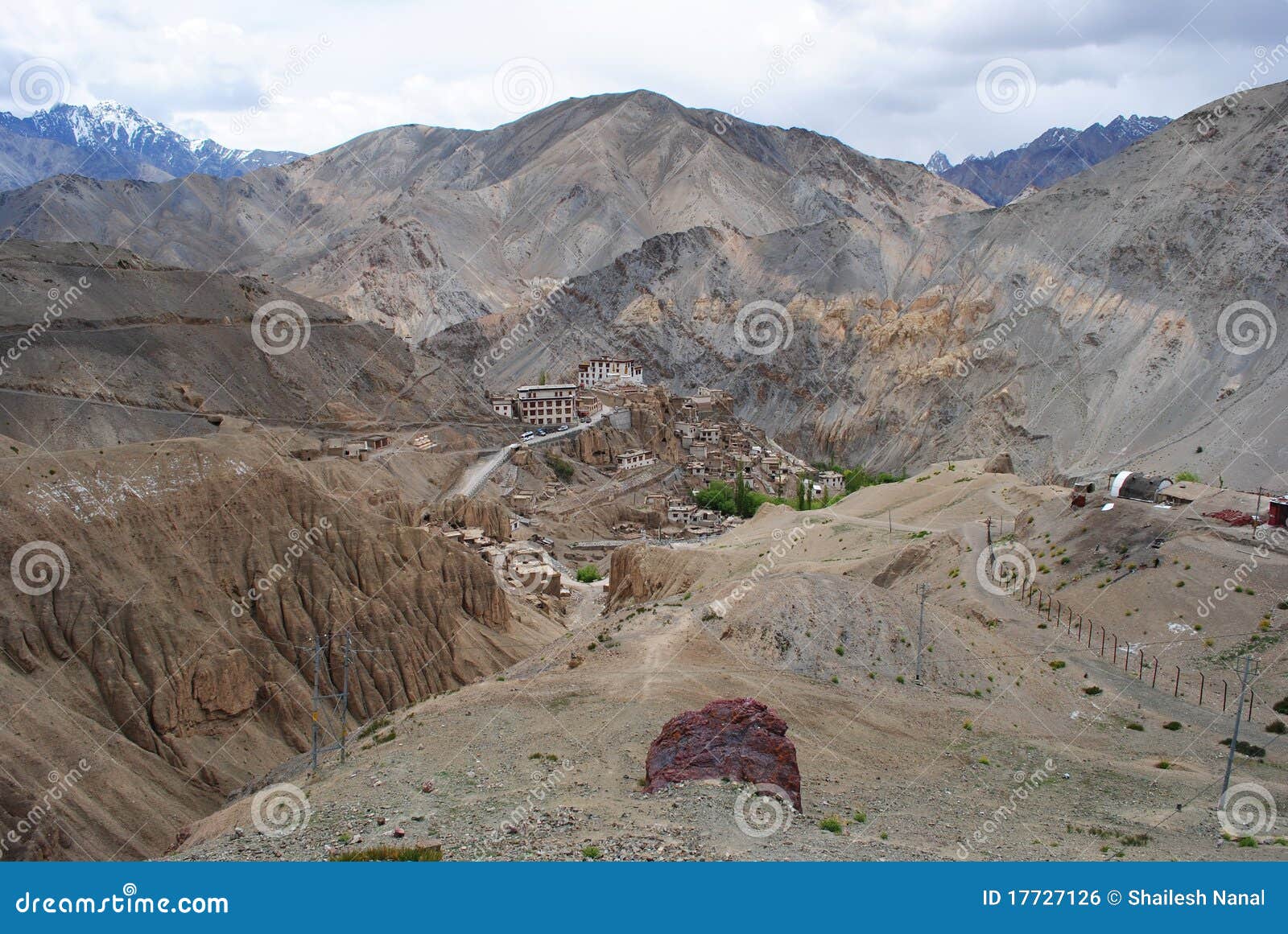 Beautiful Ladakh Mountain Scene Stock Photo - Image of landscape, calm ...