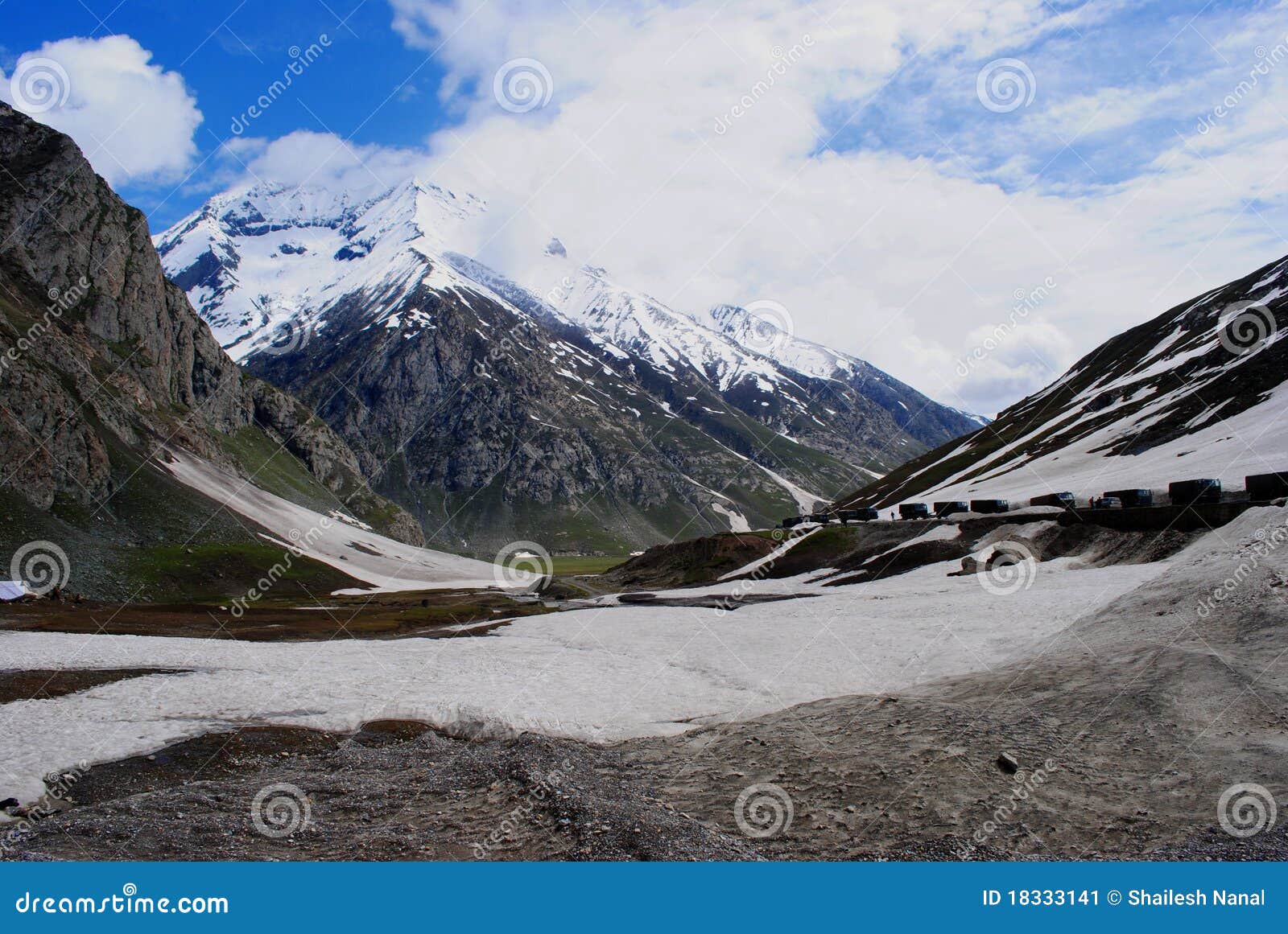 Beautiful Ladakh Scene in Winter Stock Image - Image of brilliant ...